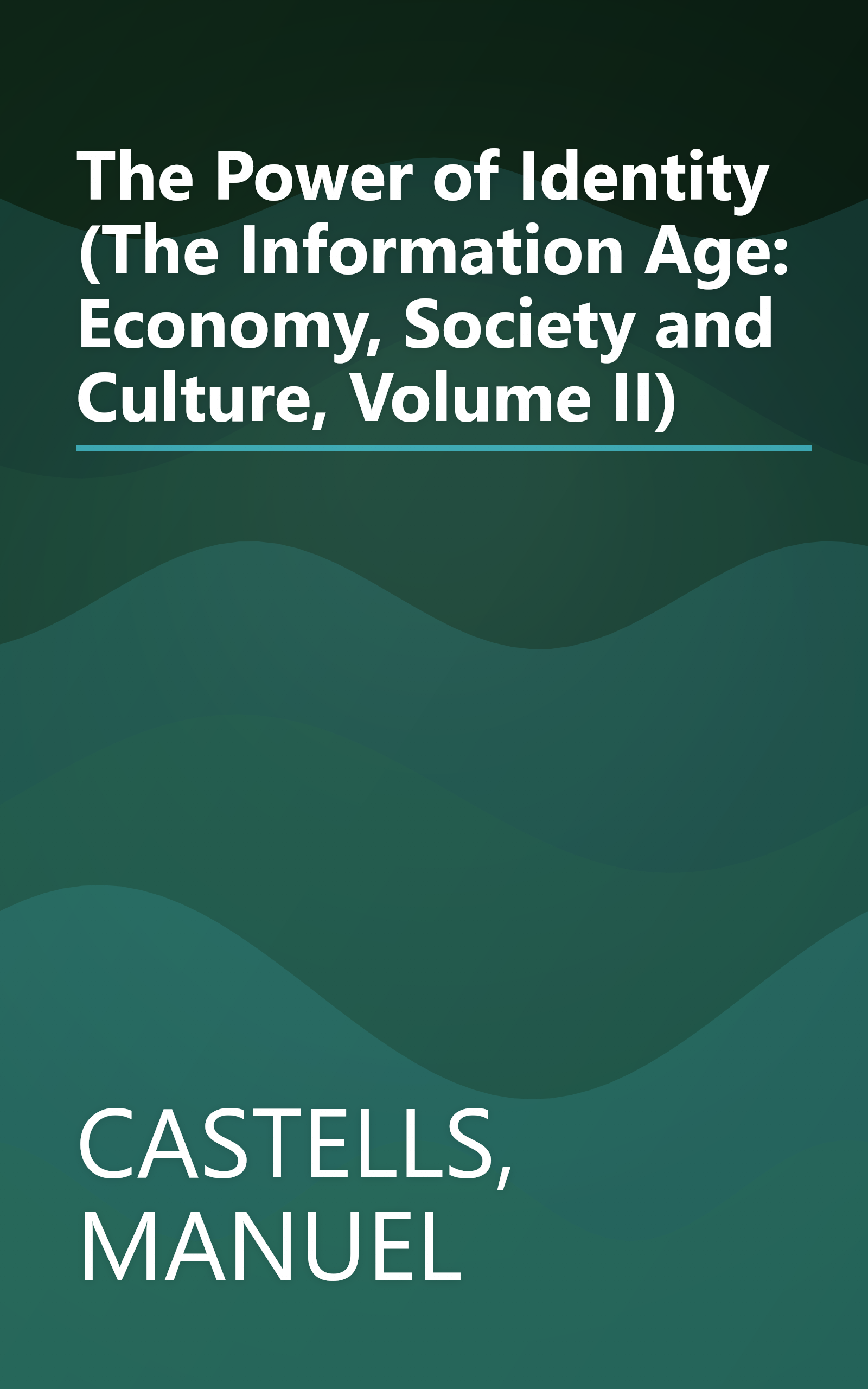 The Power of Identity (The Information Age: Economy, Society and Culture, Volume II) book cover