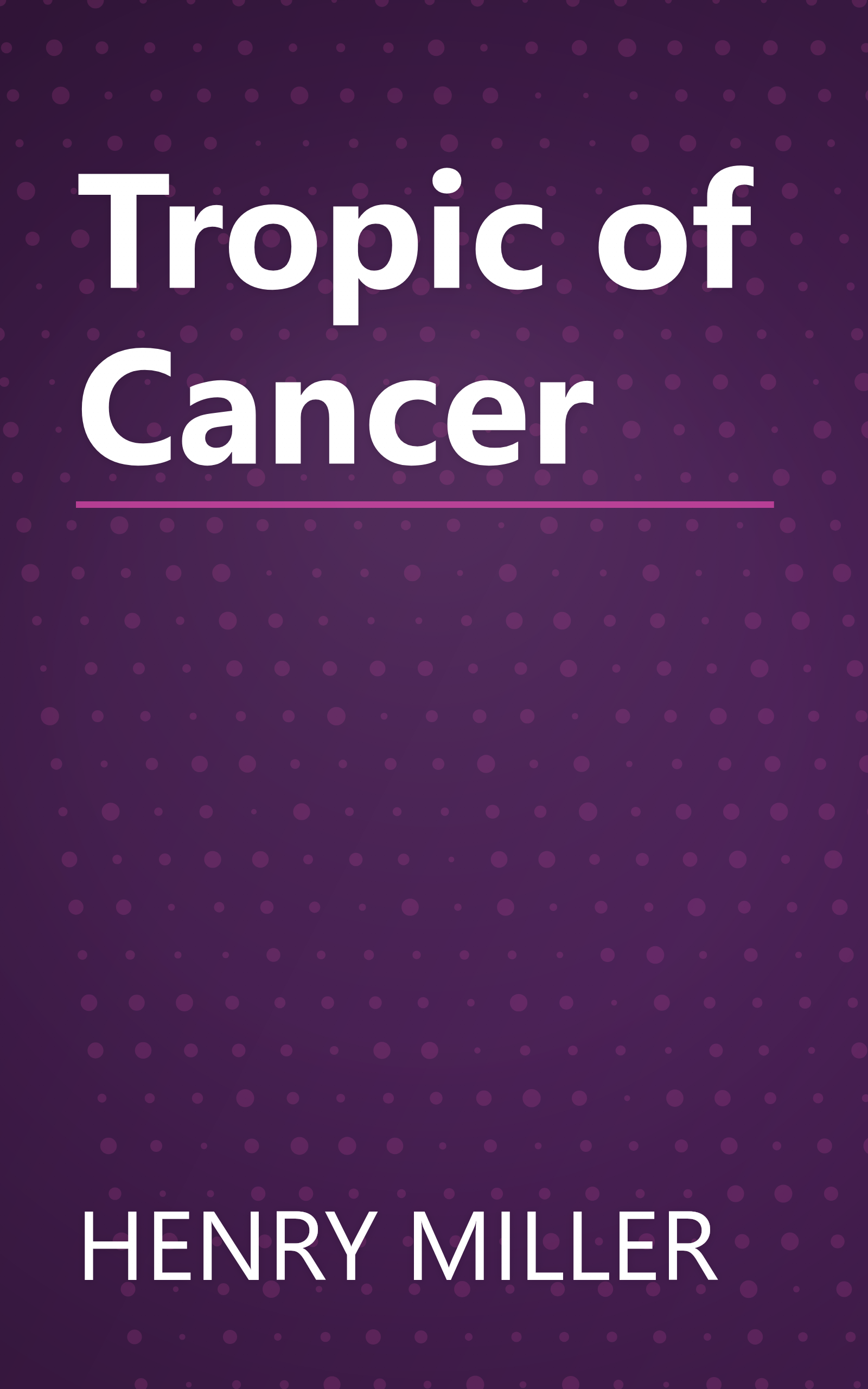 Tropic of Cancer book cover