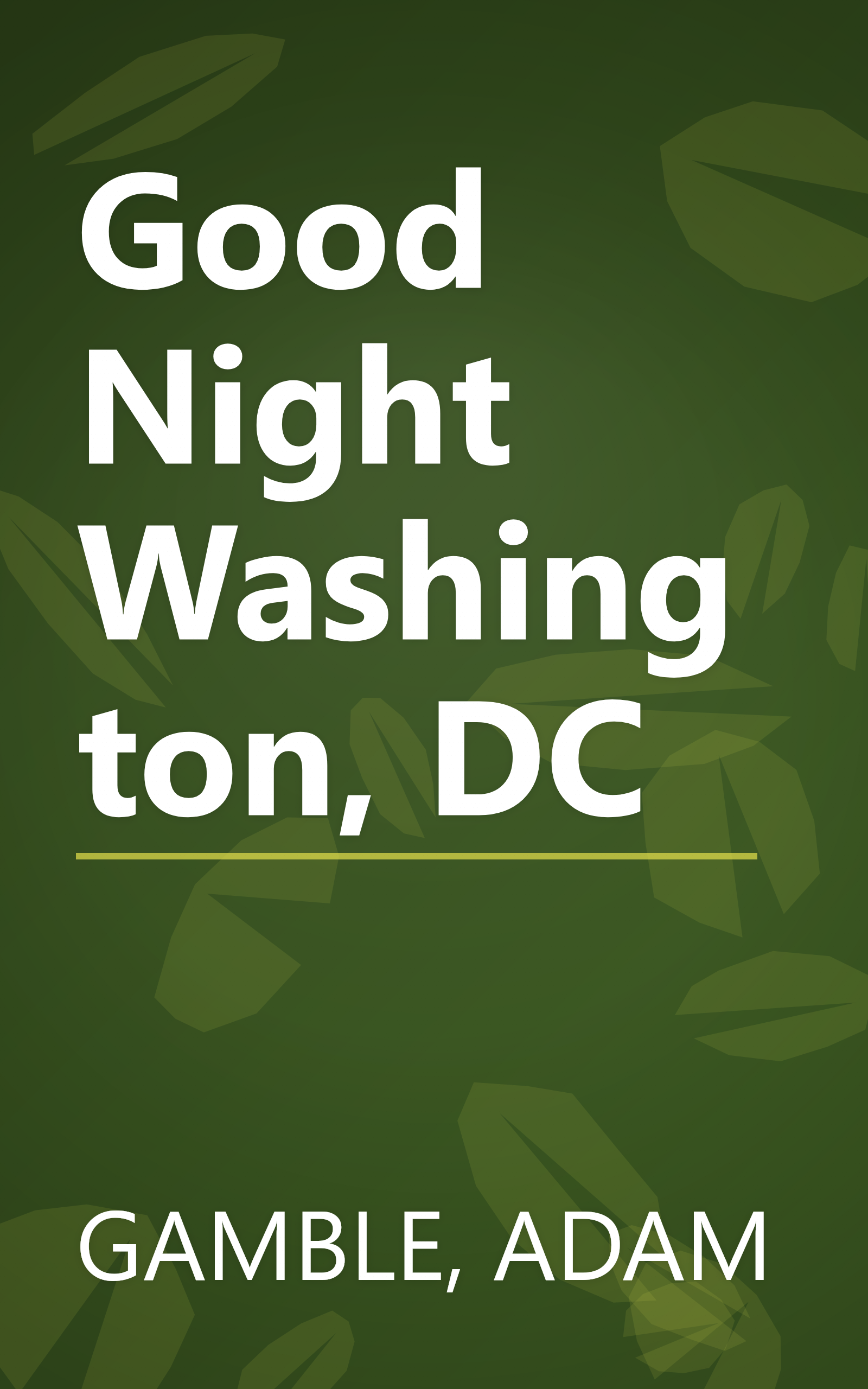 Good Night Washington, DC book cover