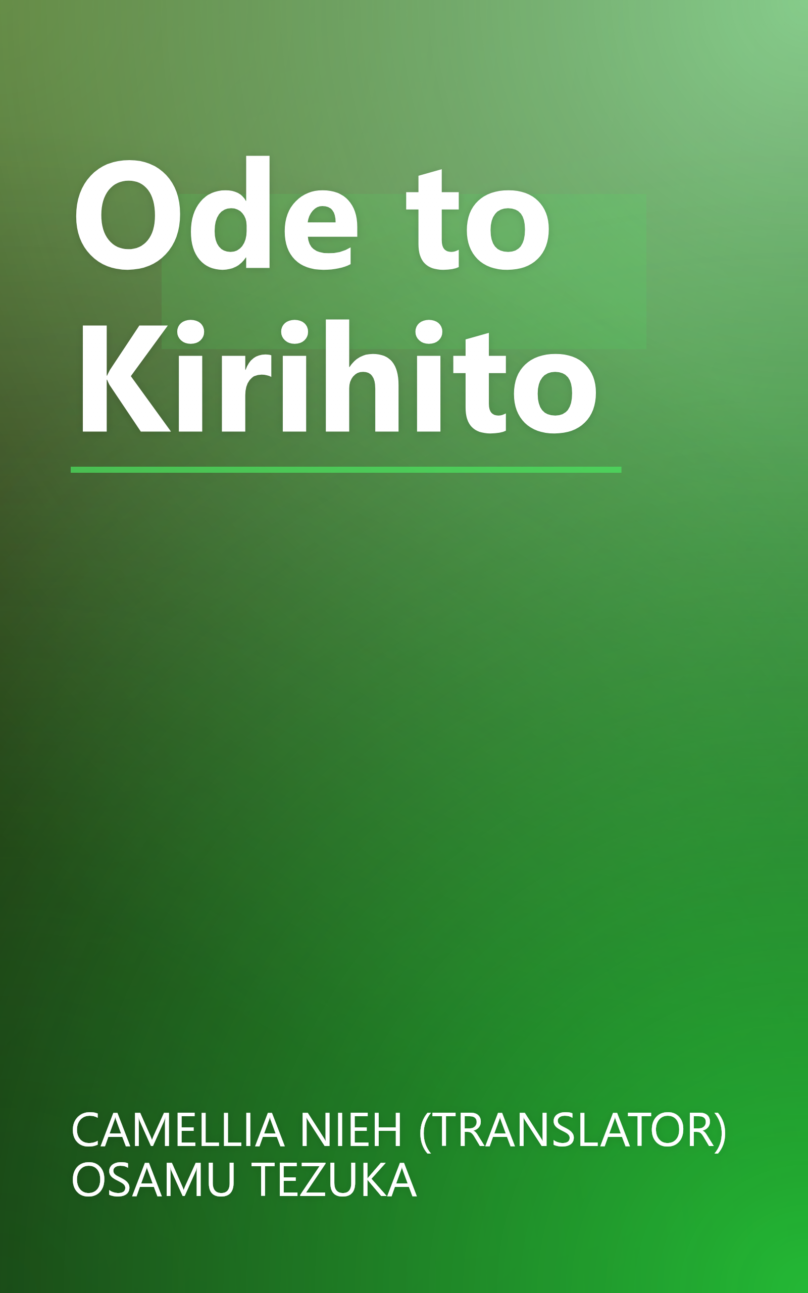 Ode to Kirihito book cover