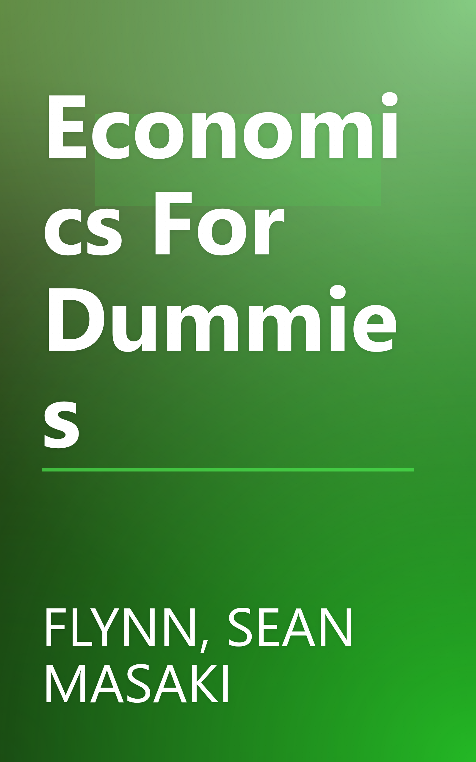 Economics For Dummies book cover