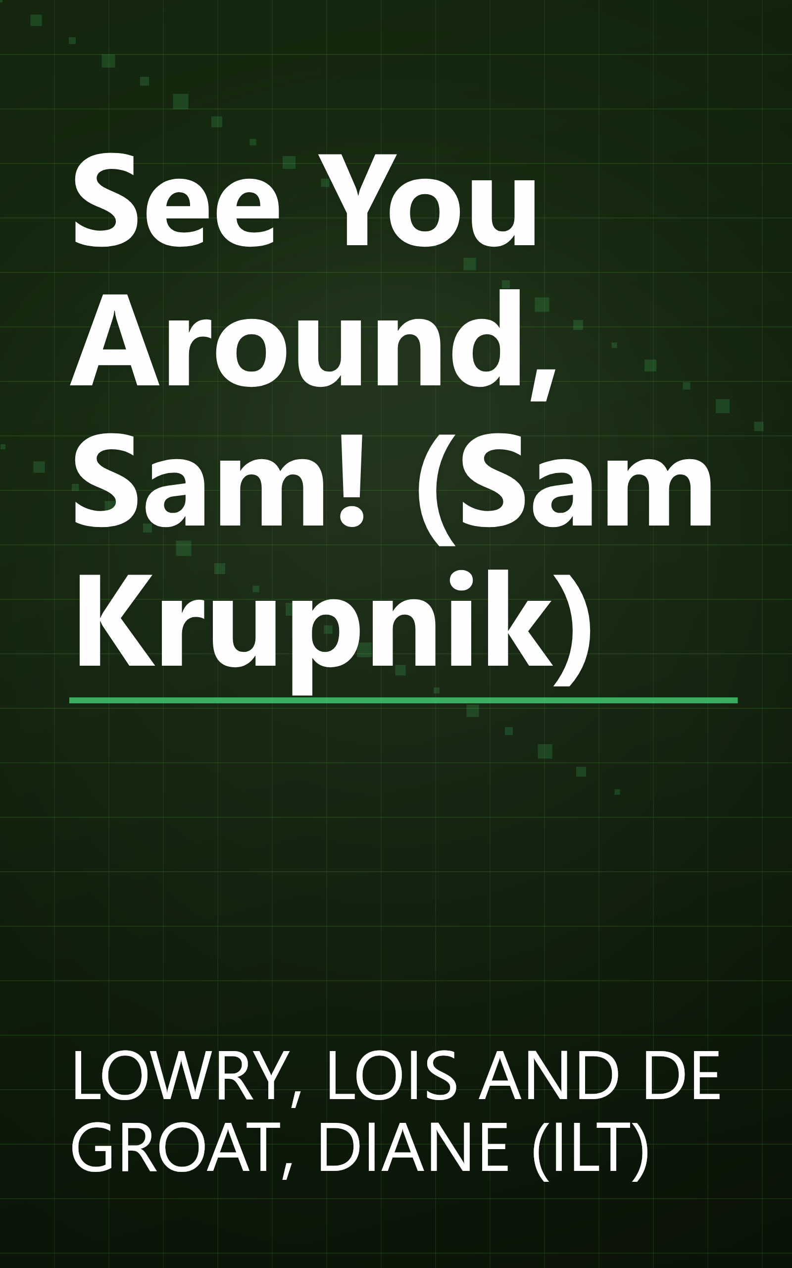 See You Around, Sam! (Sam Krupnik) book cover
