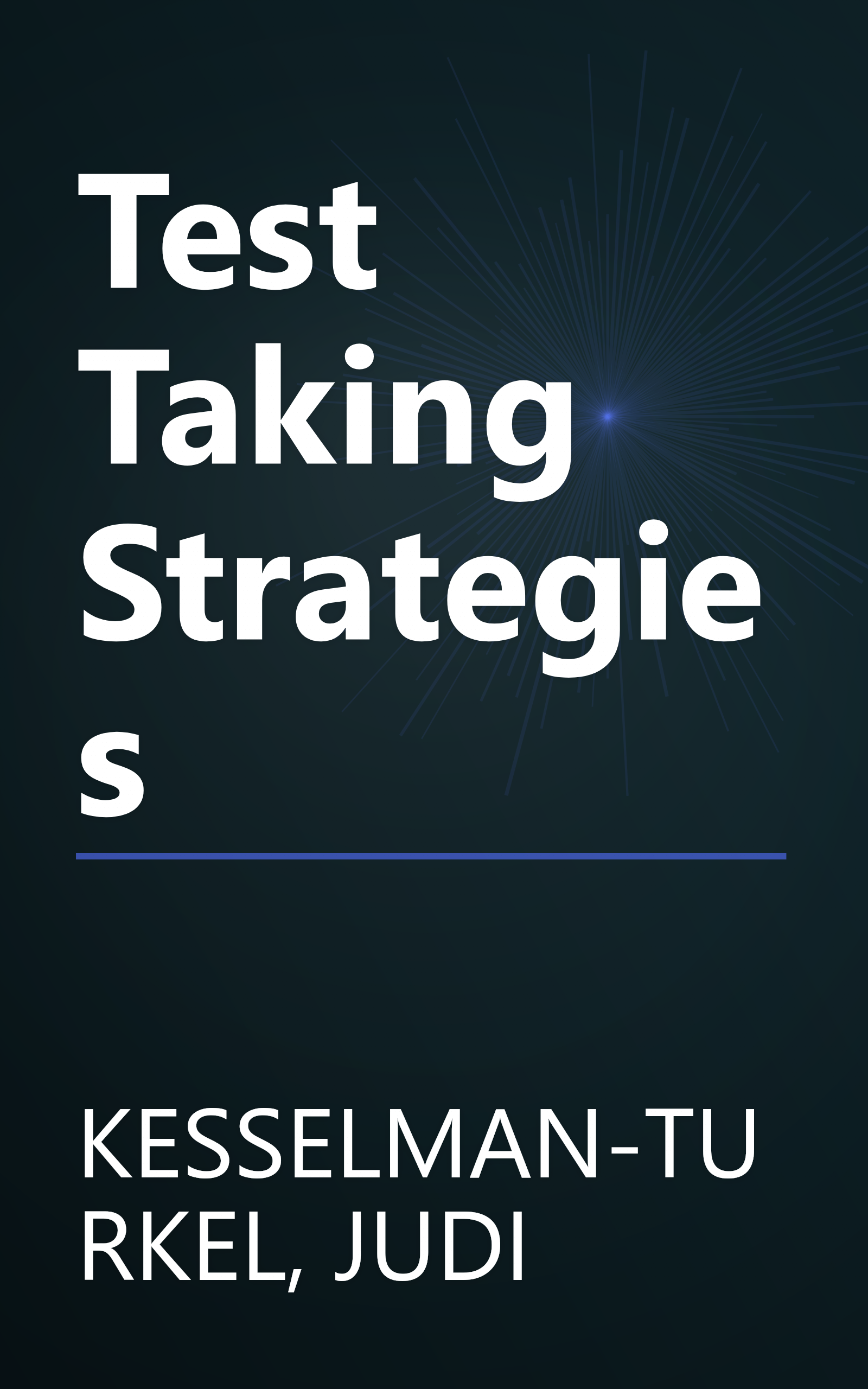 Test Taking Strategies book cover