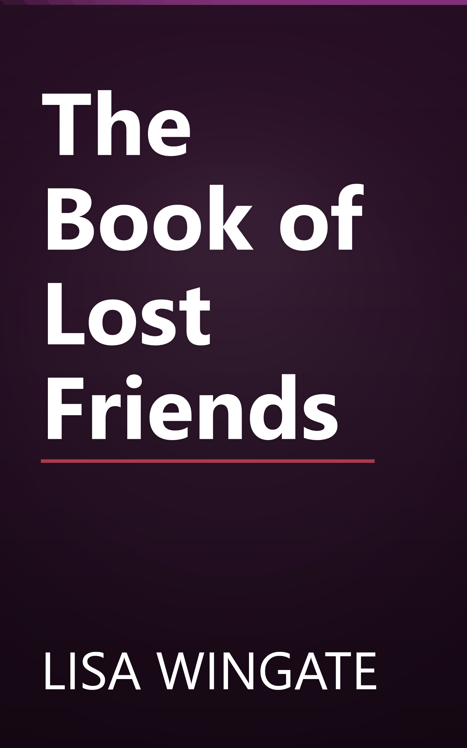 The Book of Lost Friends book cover