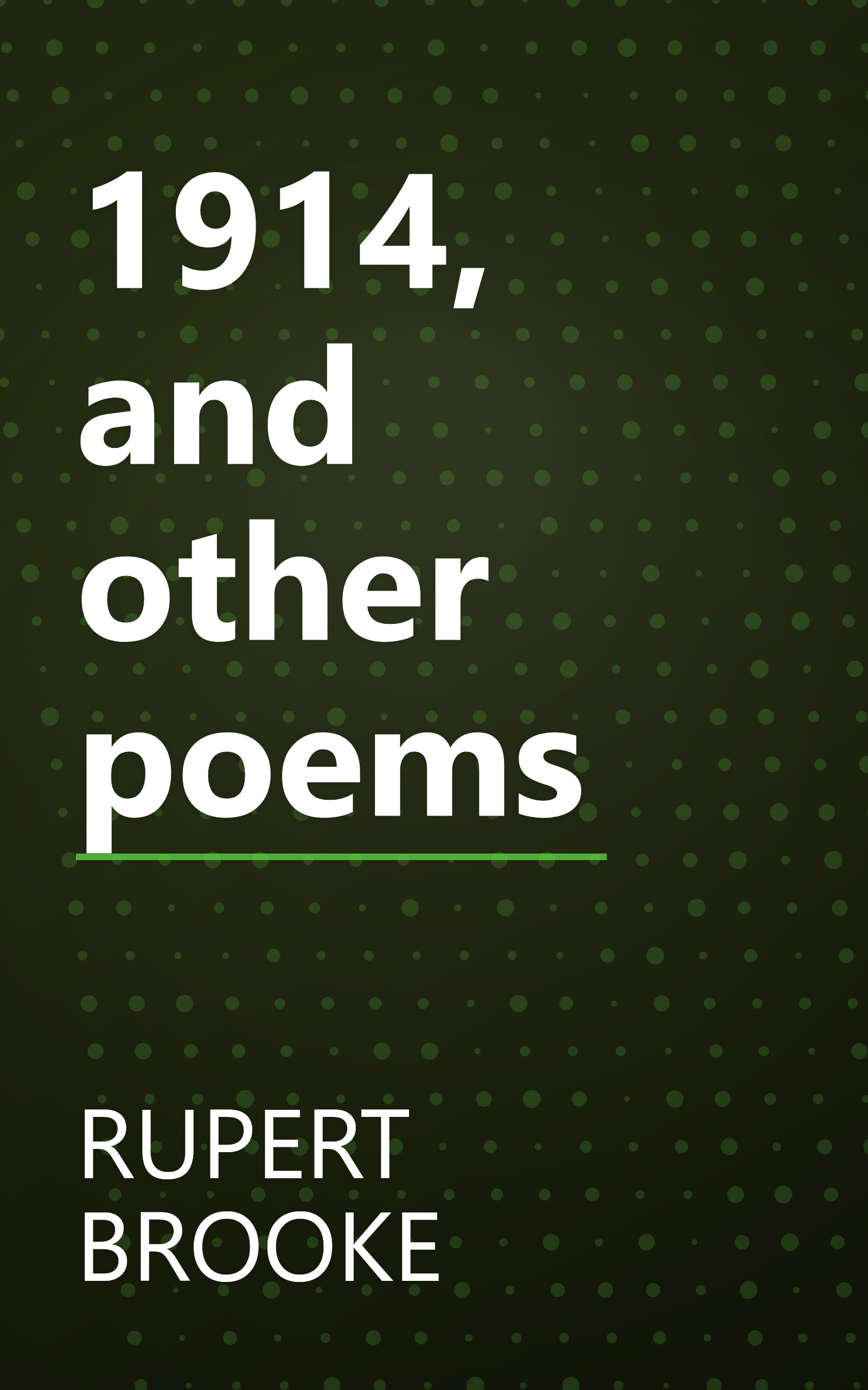 1914, and other poems book cover