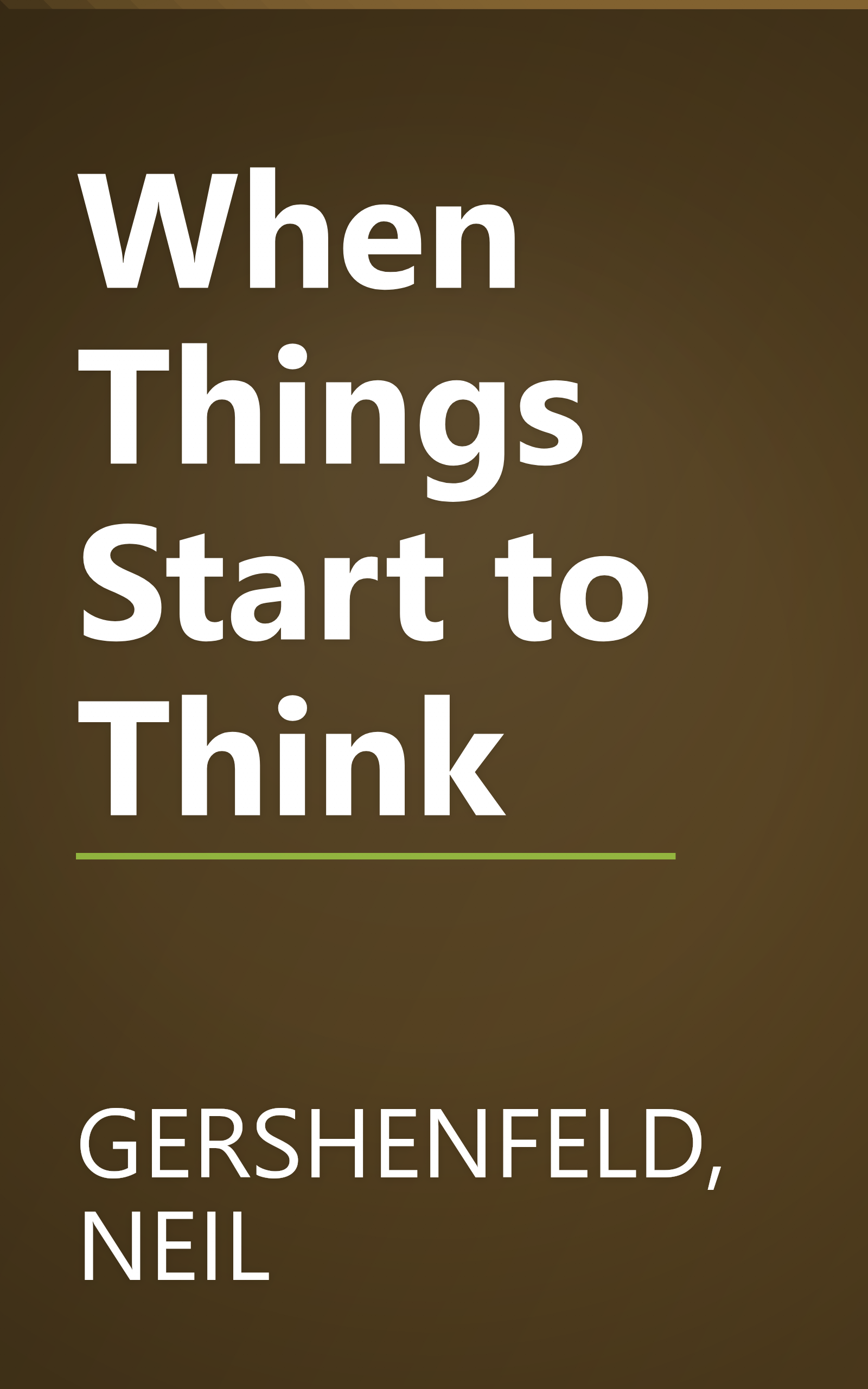When Things Start to Think book cover