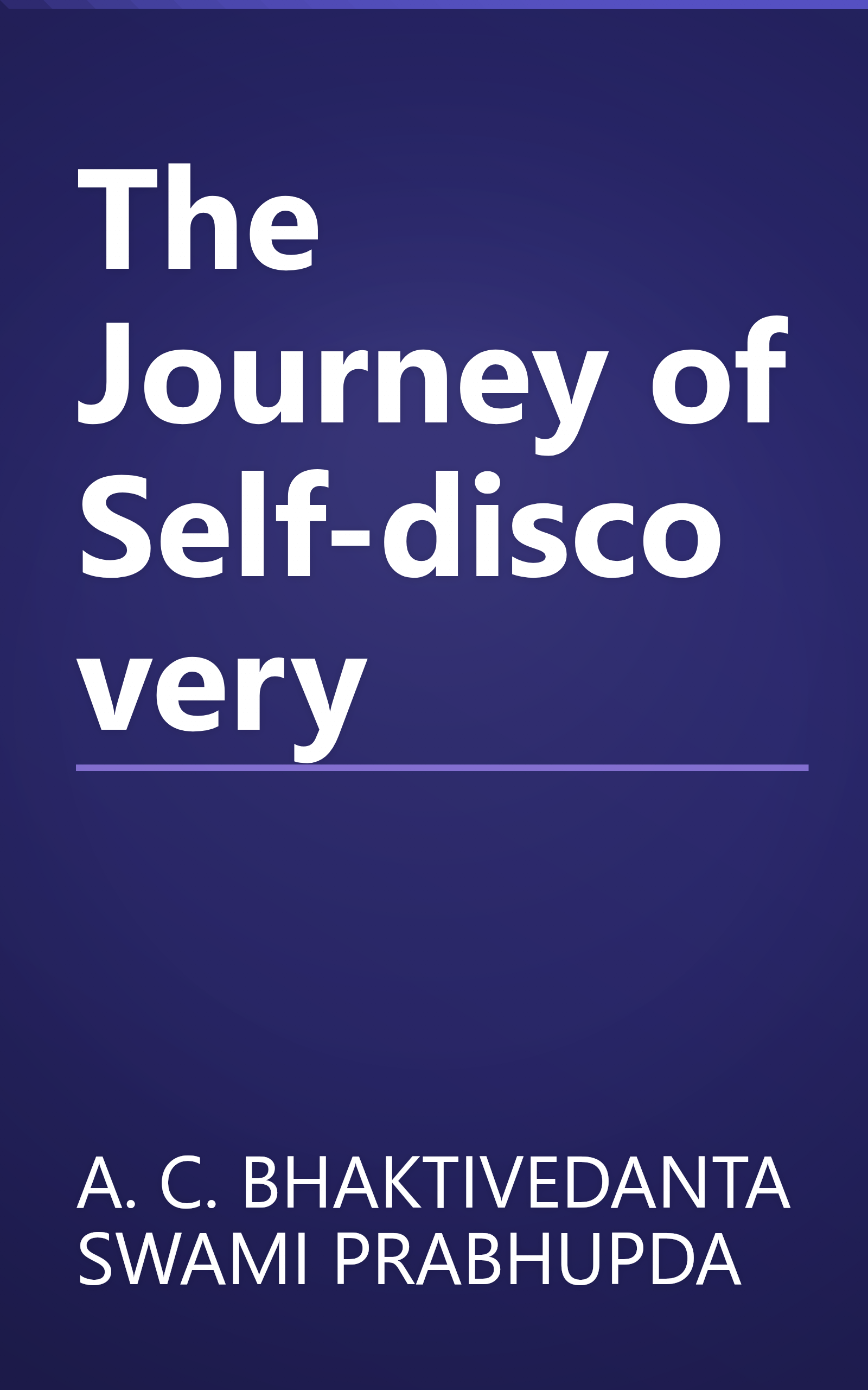 The Journey of Self-discovery book cover