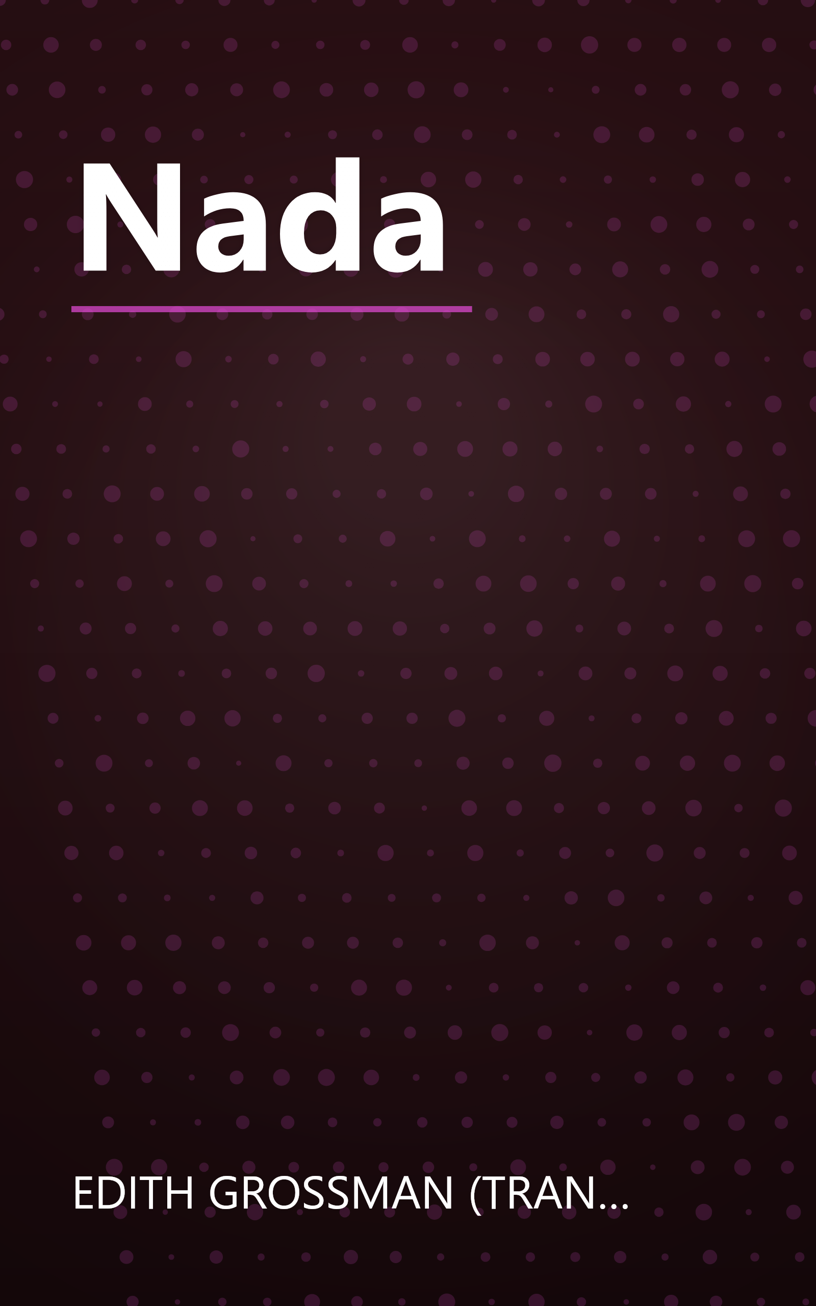 Nada book cover