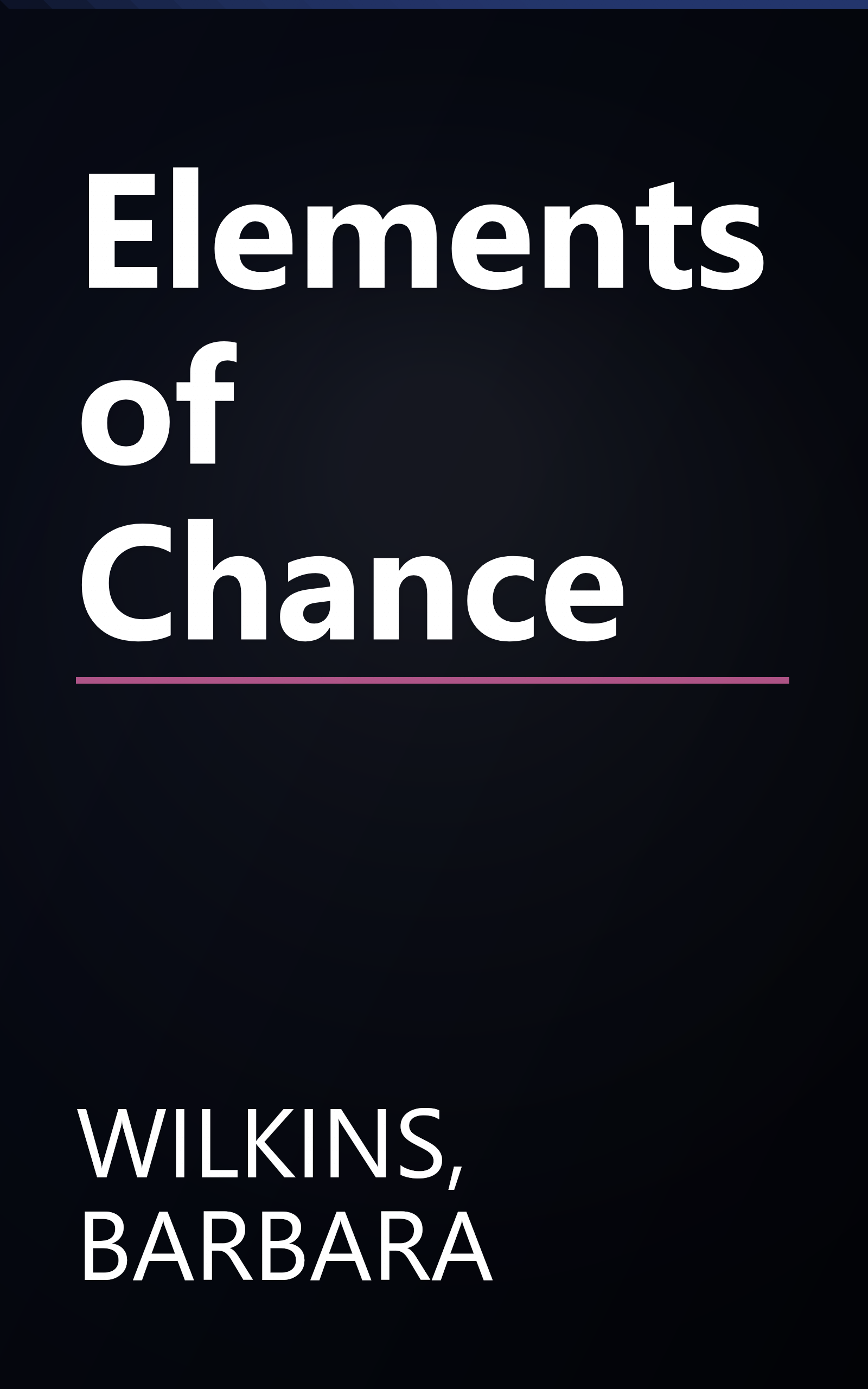 Elements of Chance book cover