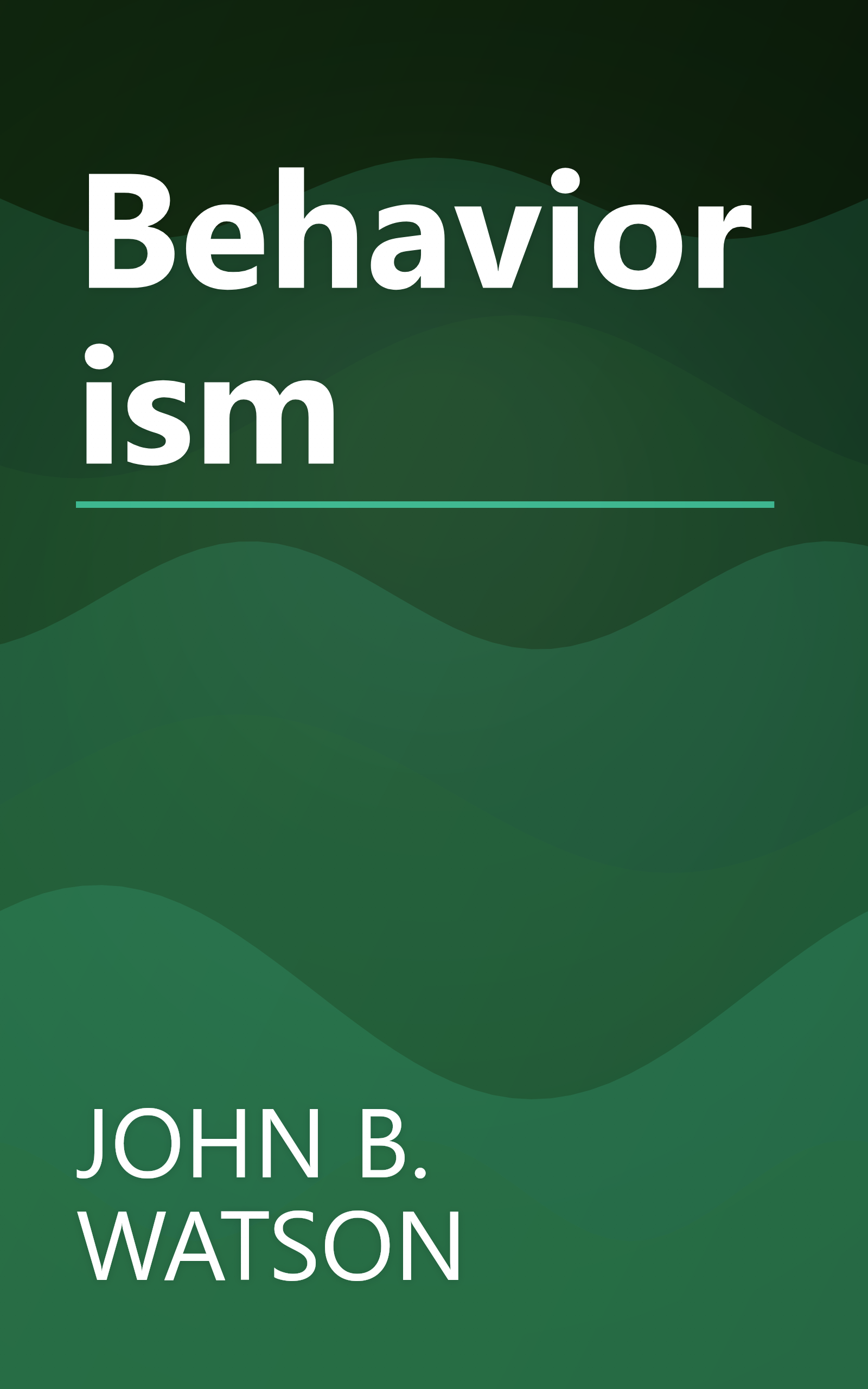 Behaviorism book cover