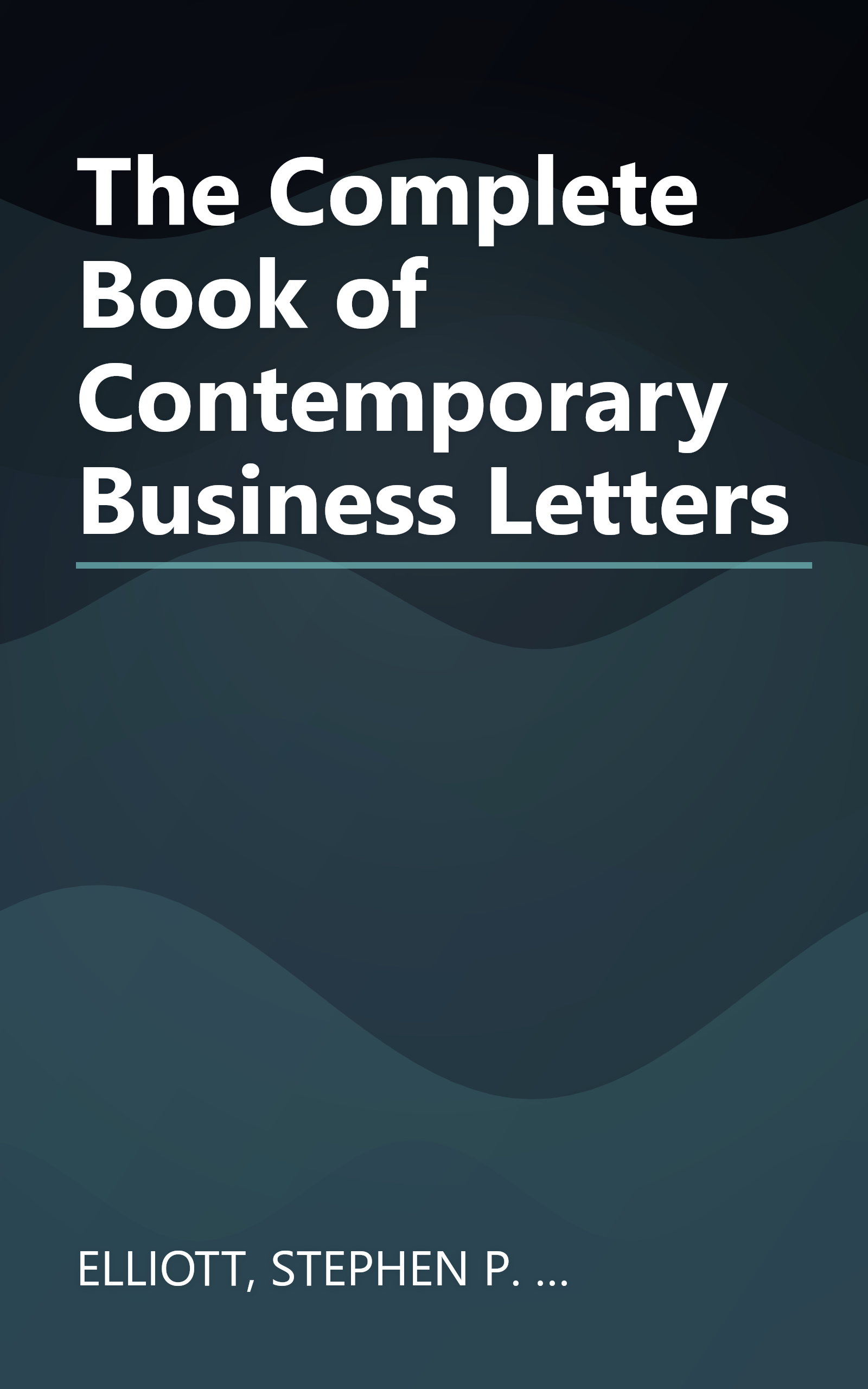 The Complete Book of Contemporary Business Letters book cover