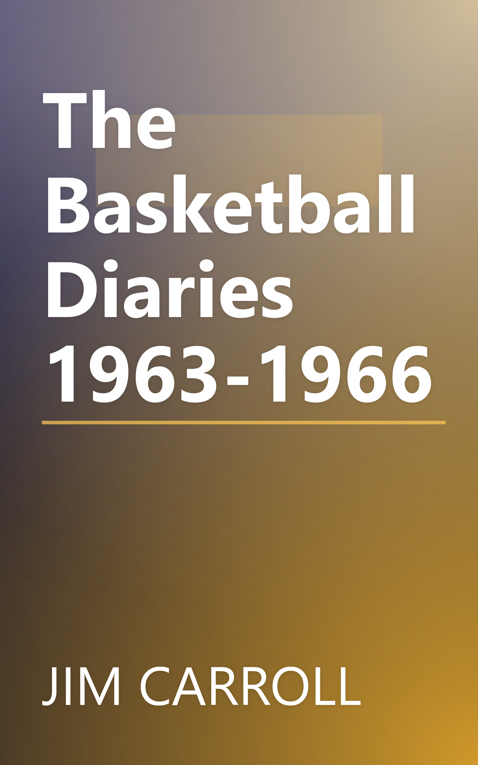 The Basketball Diaries 1963-1966 book cover