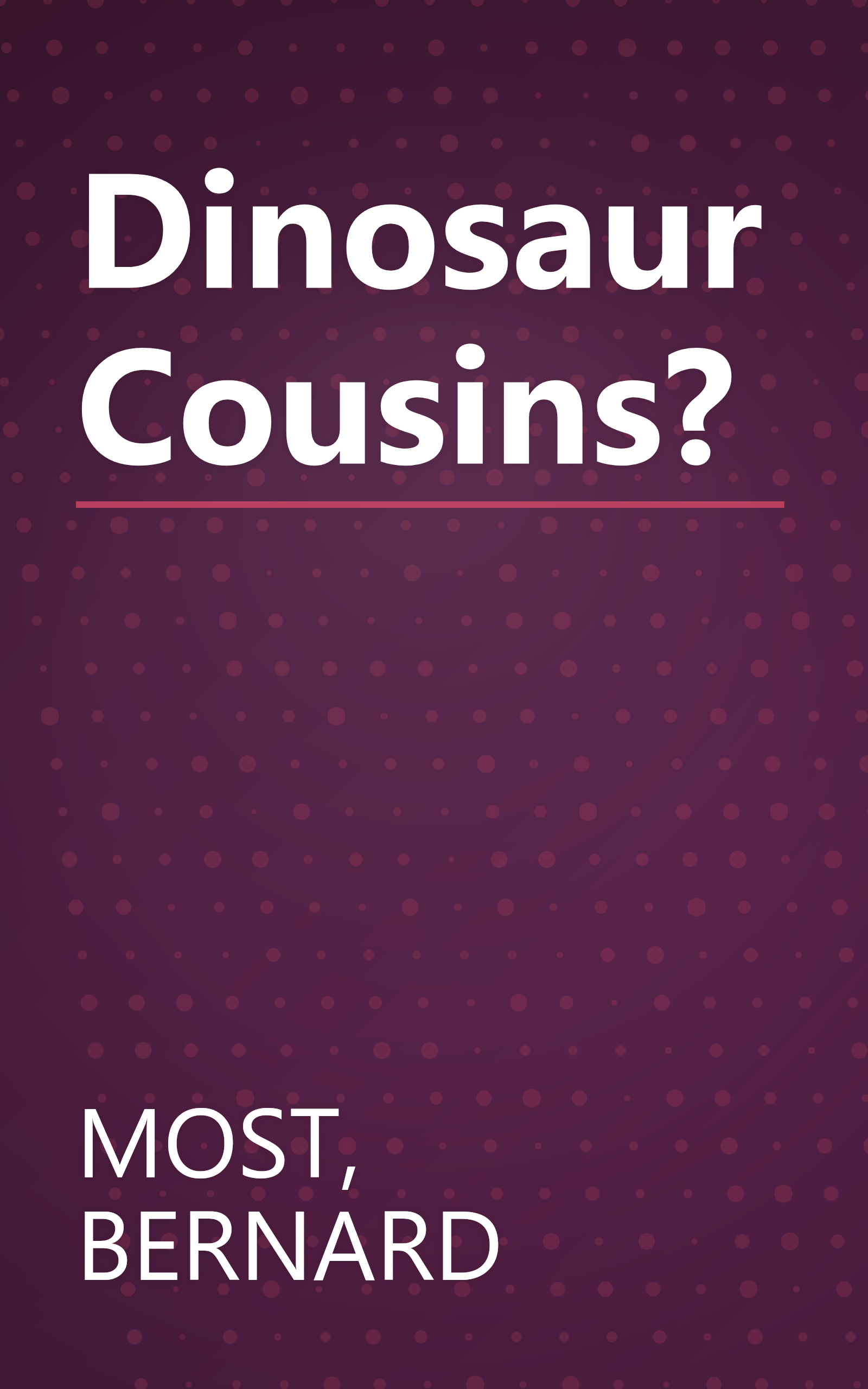 Dinosaur Cousins? book cover