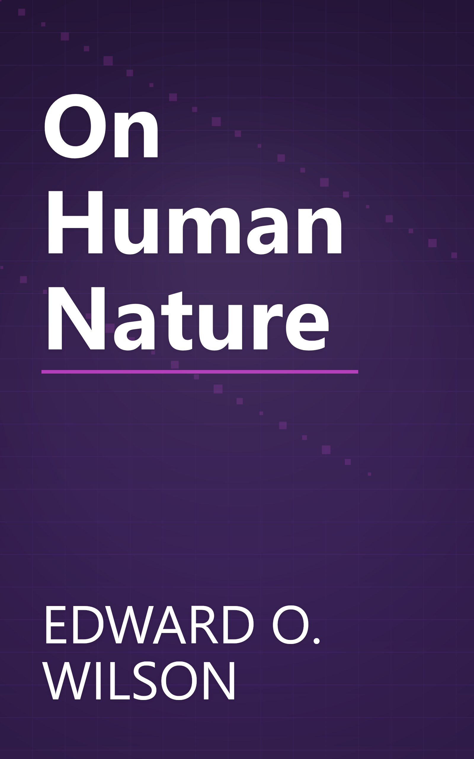 On Human Nature book cover