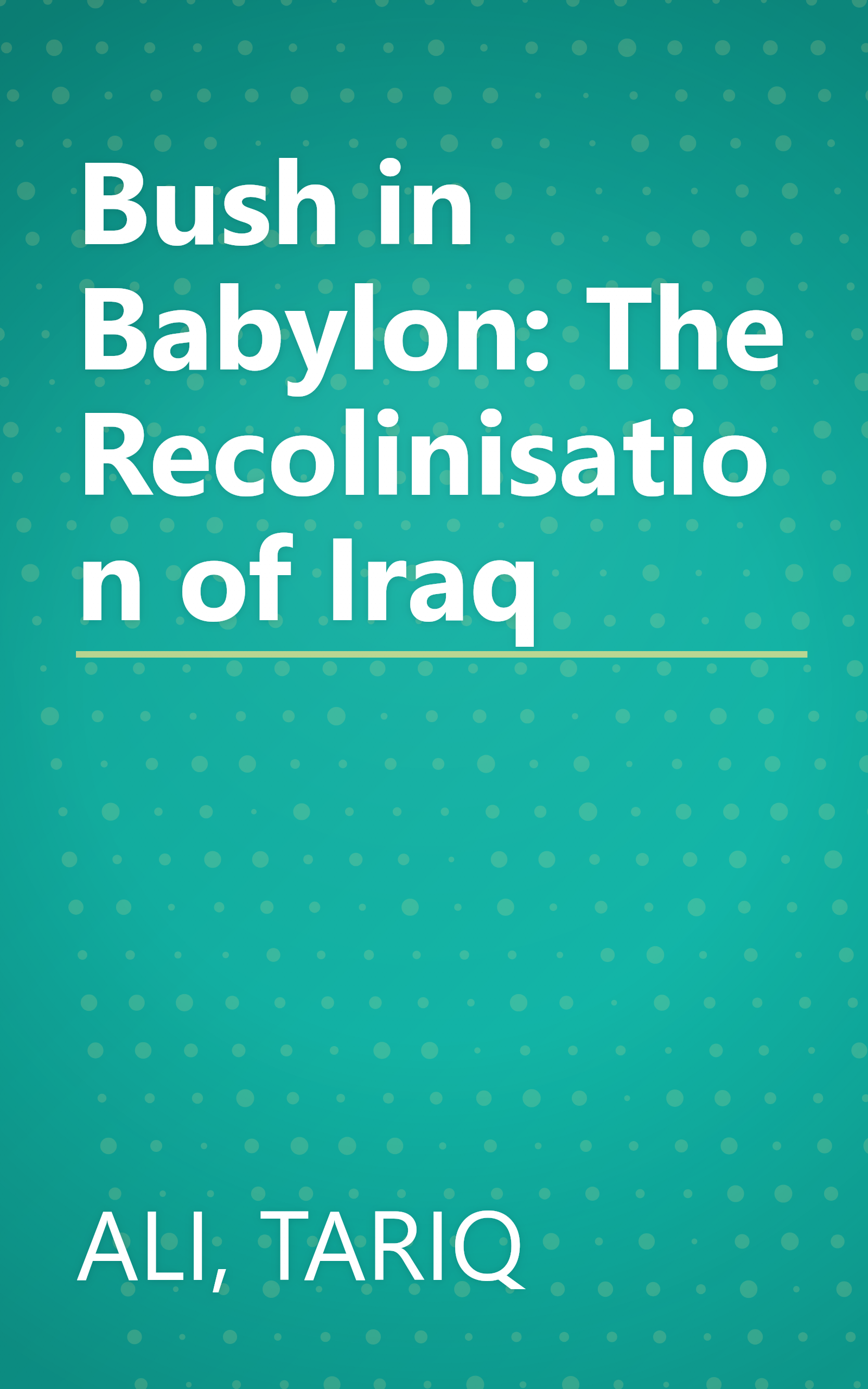 Bush in Babylon: The Recolinisation of Iraq book cover