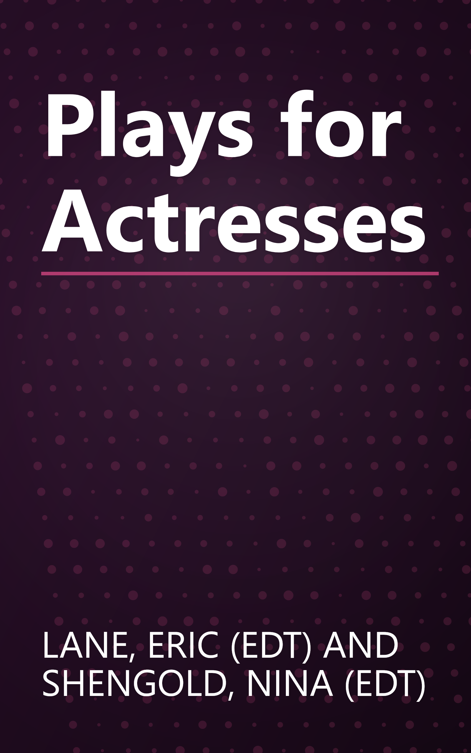 Plays for Actresses book cover