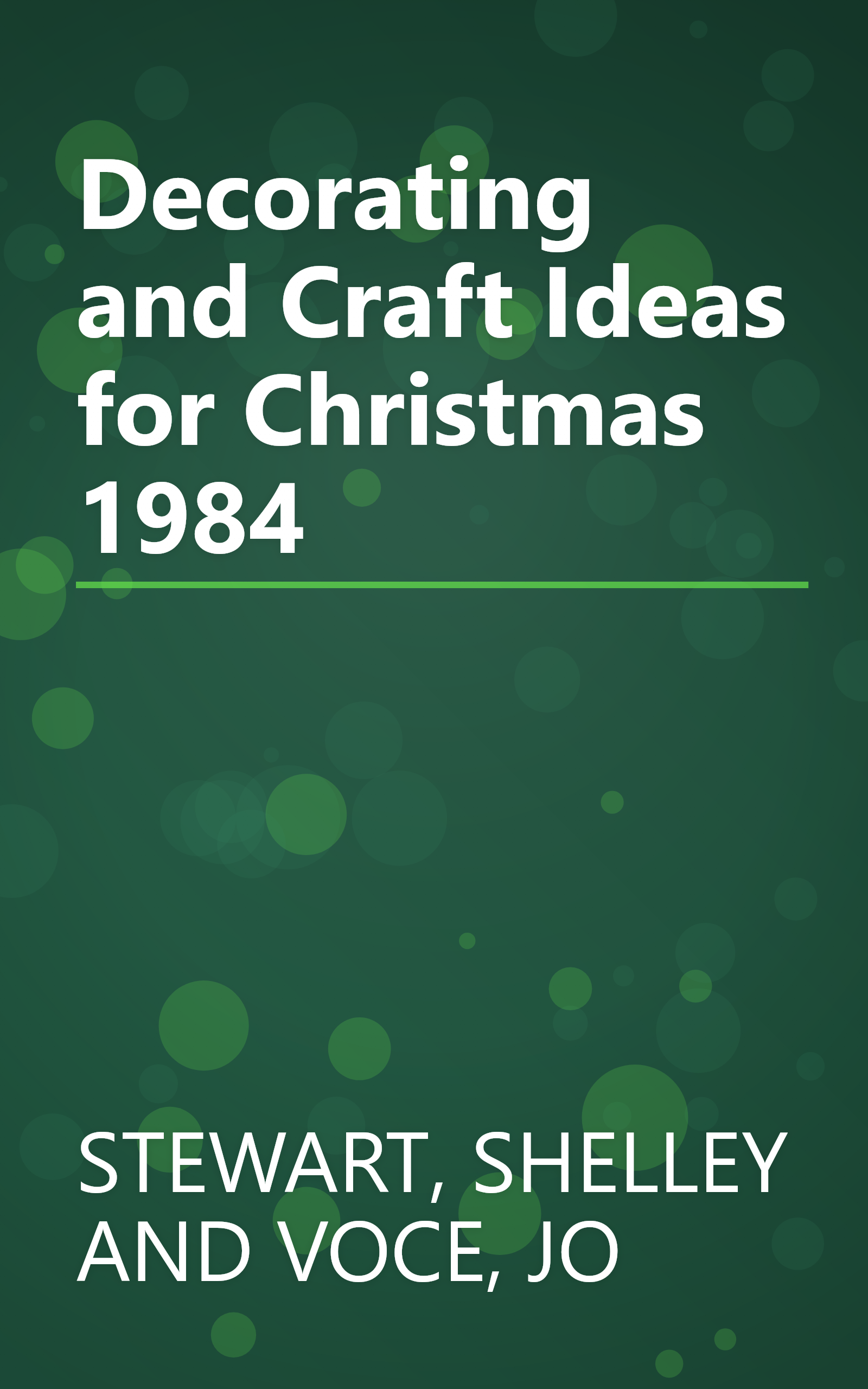 Decorating and Craft Ideas for Christmas 1984 book cover