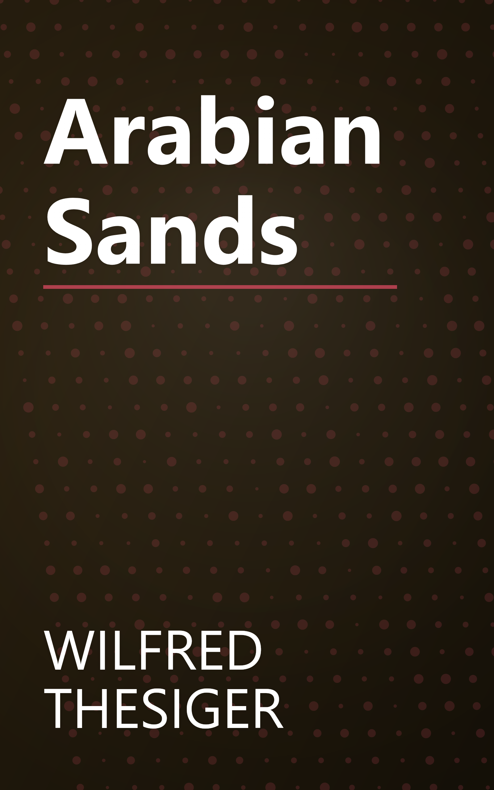 Arabian Sands book cover