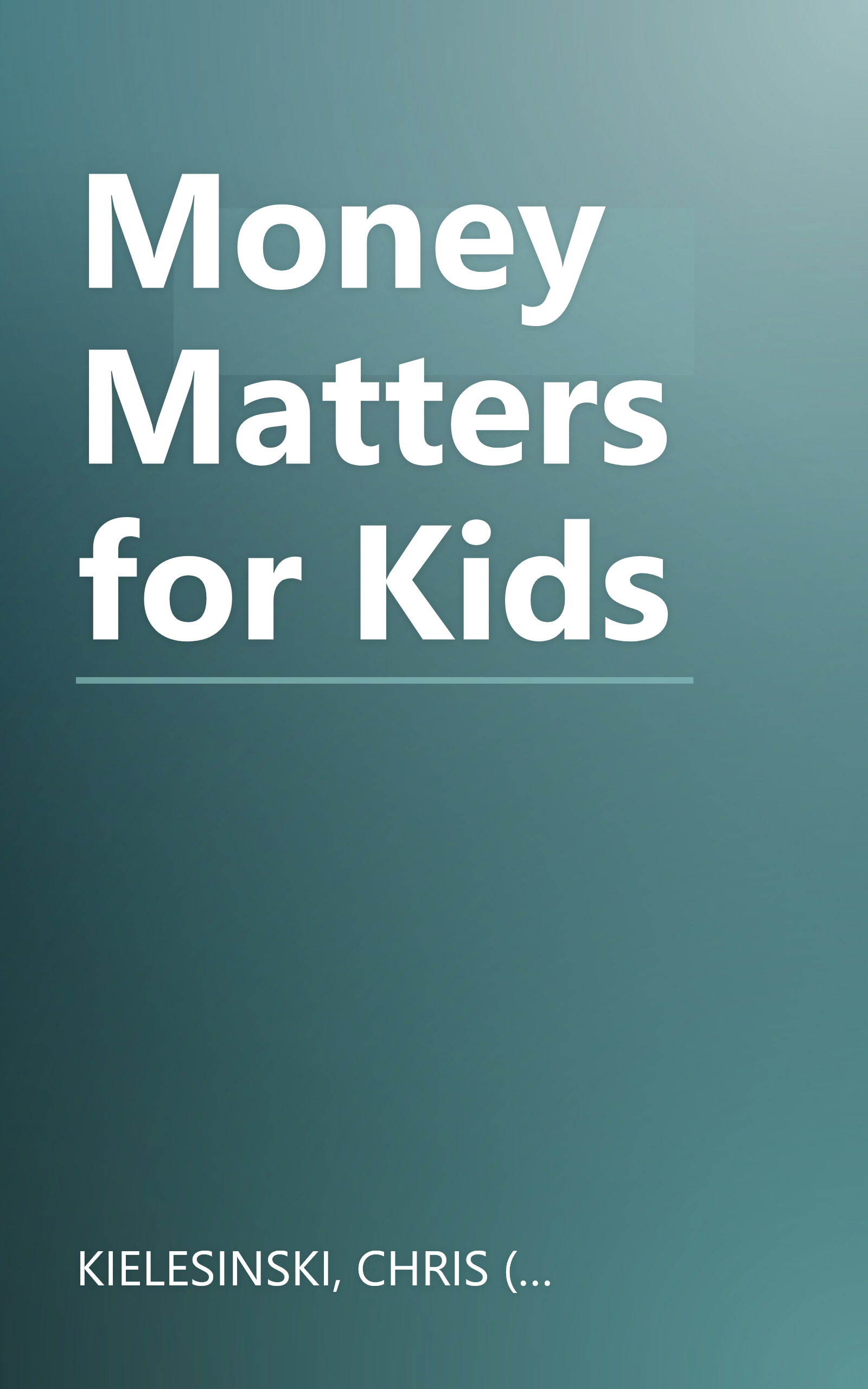 Money Matters for Kids book cover