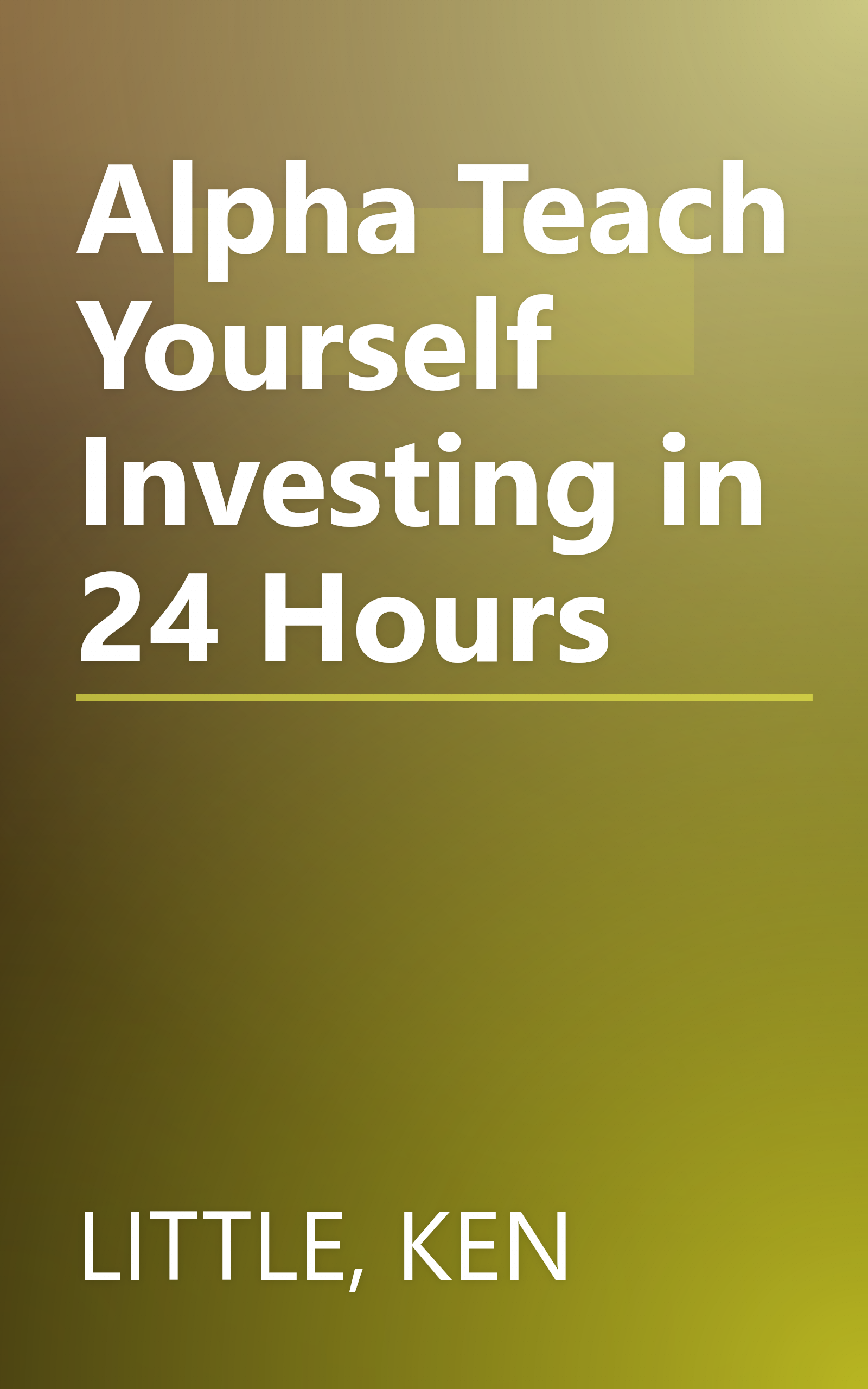 Alpha Teach Yourself Investing in 24 Hours book cover