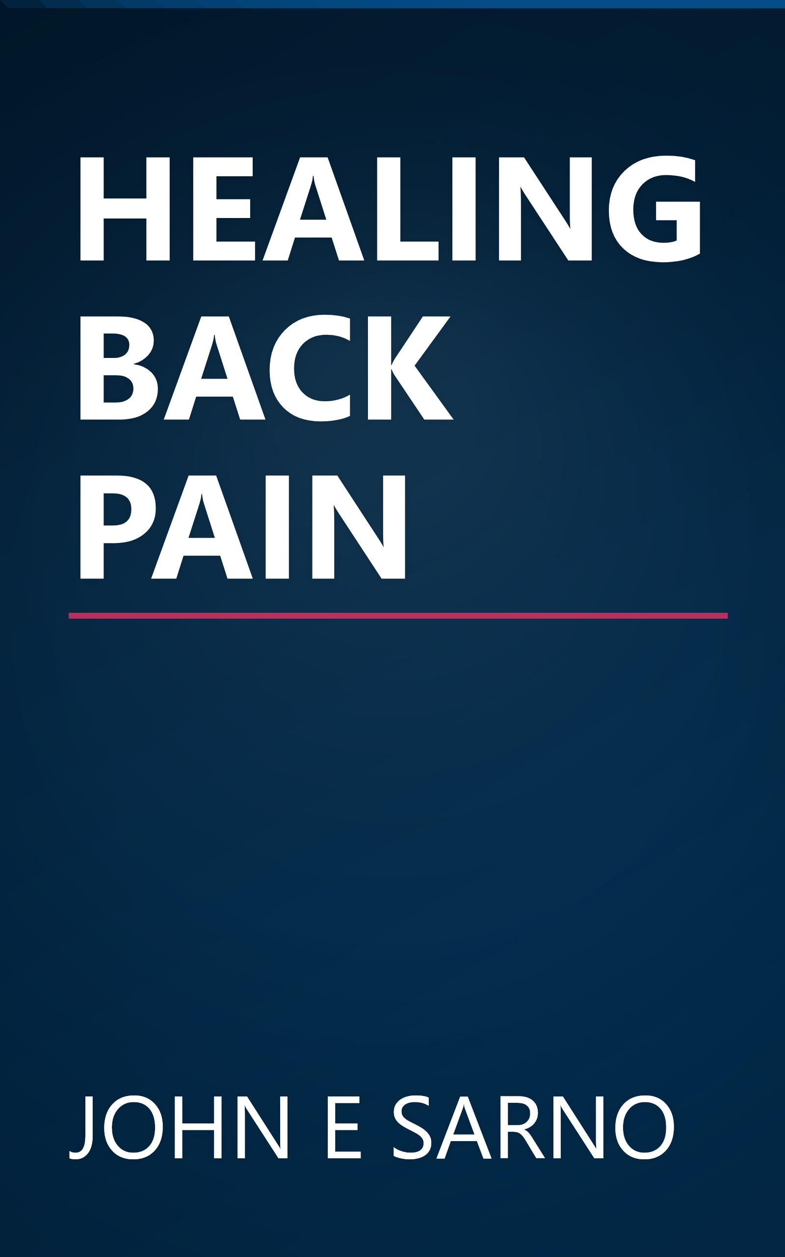 HEALING BACK PAIN book cover