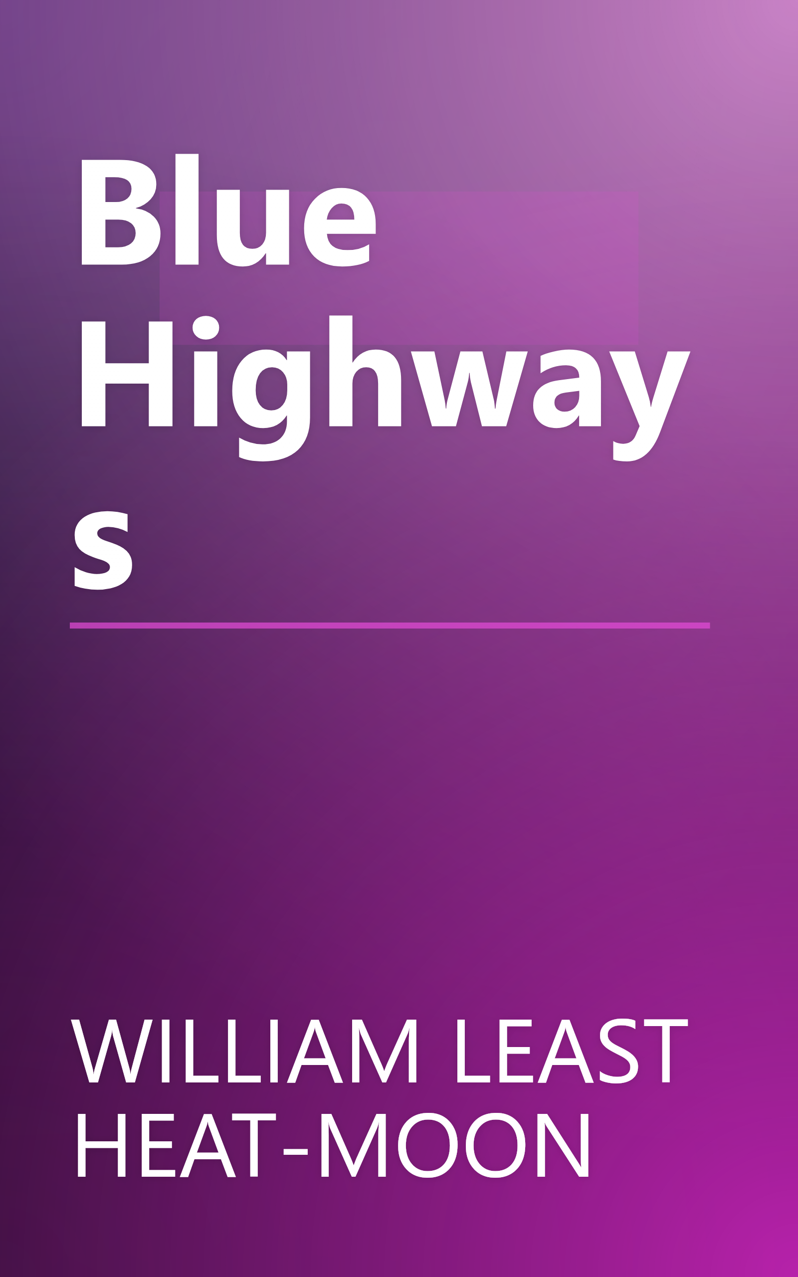 Blue Highways book cover