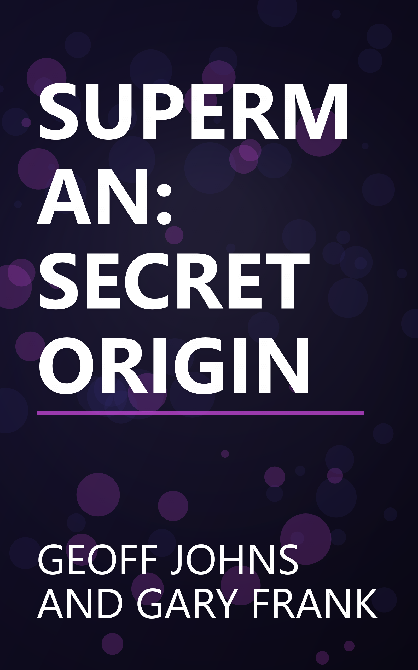 SUPERMAN: SECRET ORIGIN book cover