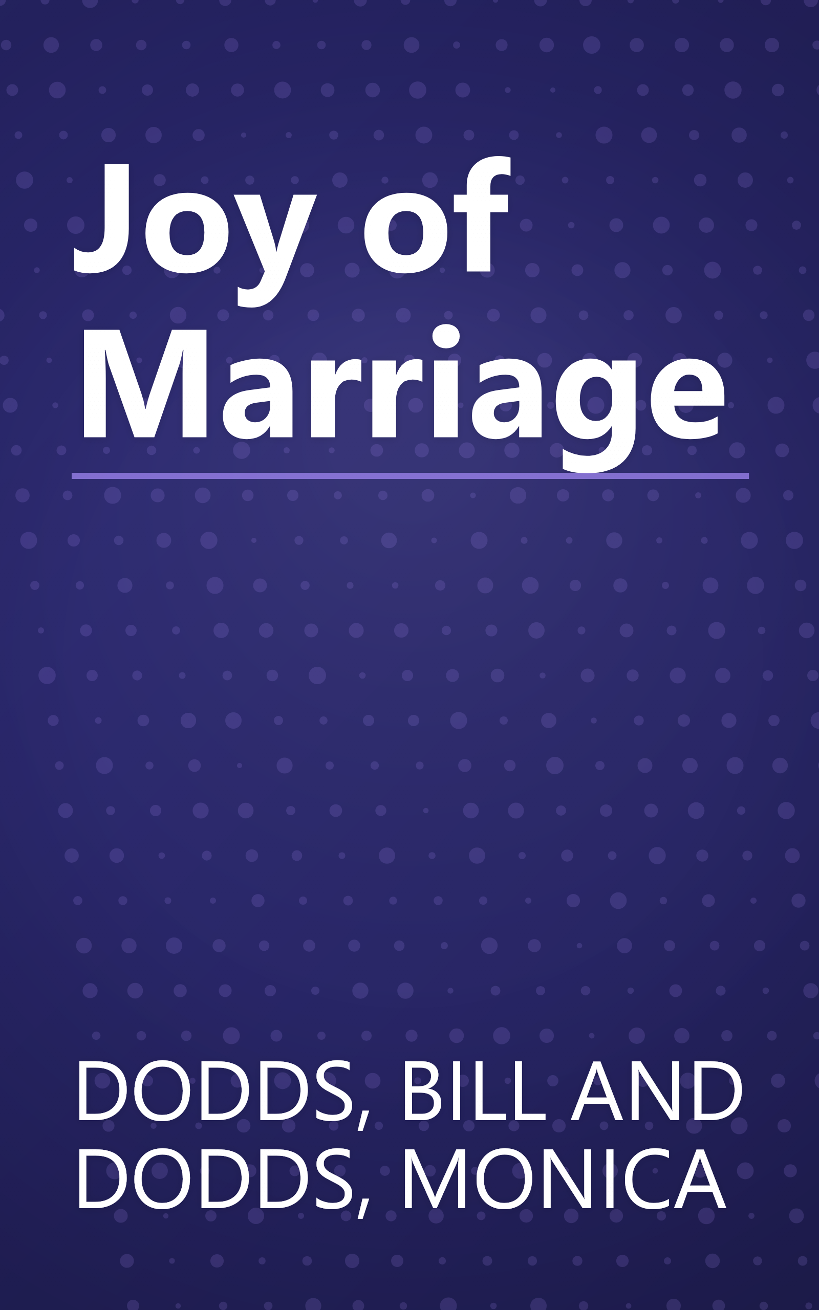 Joy of Marriage book cover