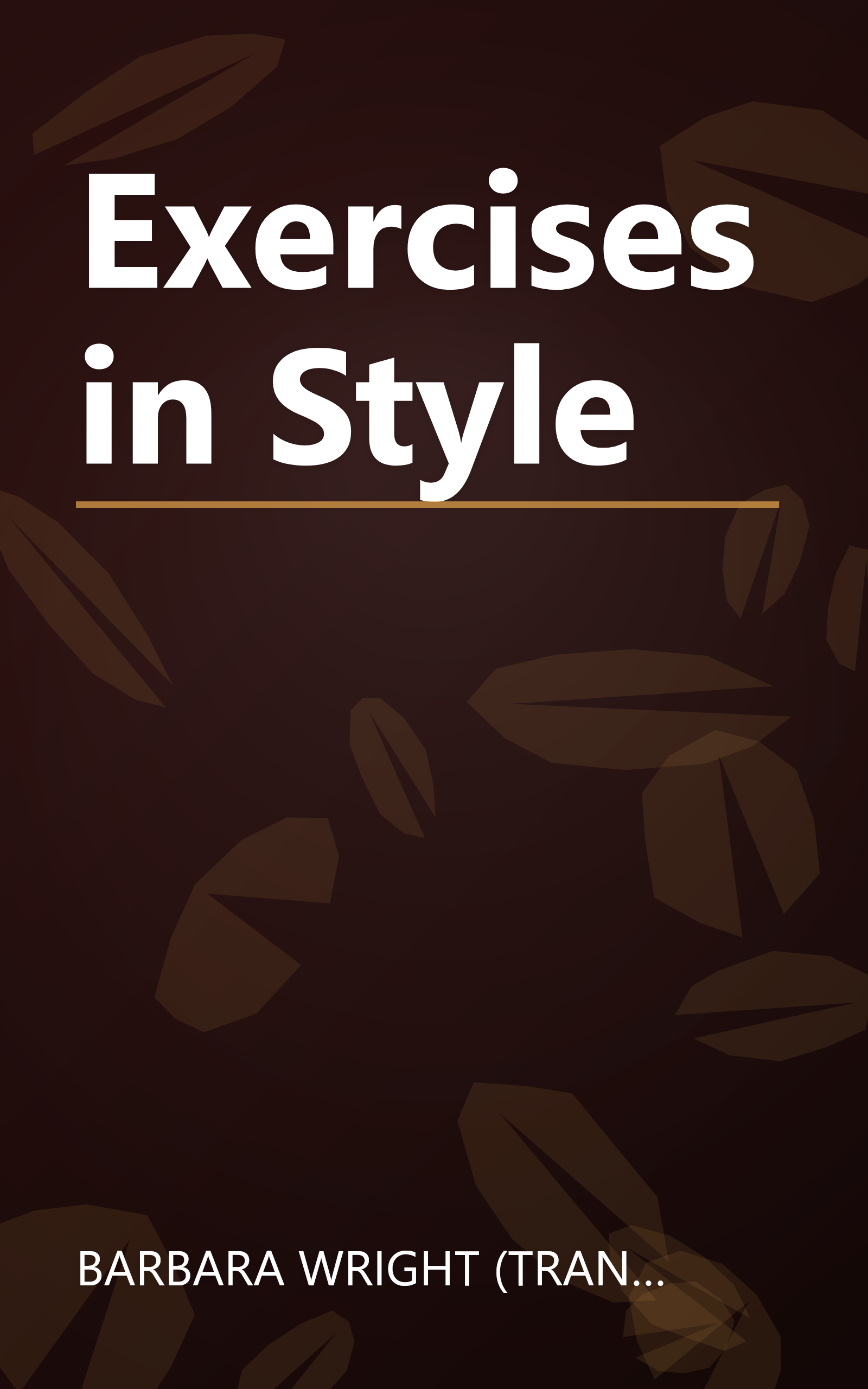 Exercises in Style book cover