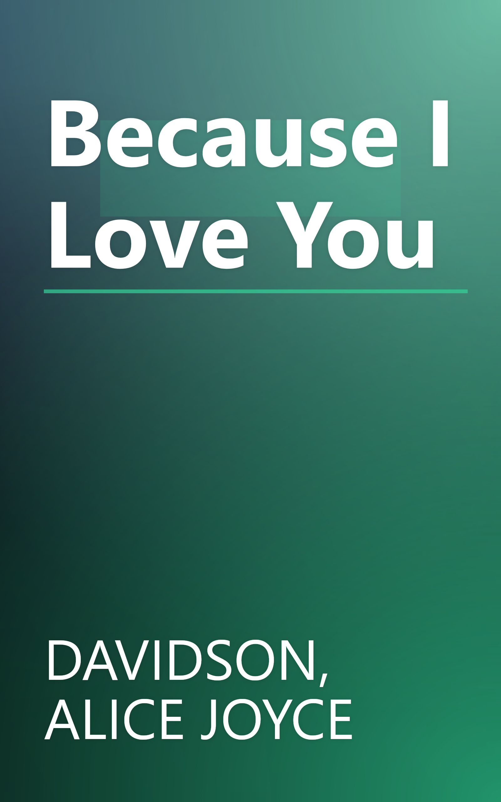 Because I Love You book cover
