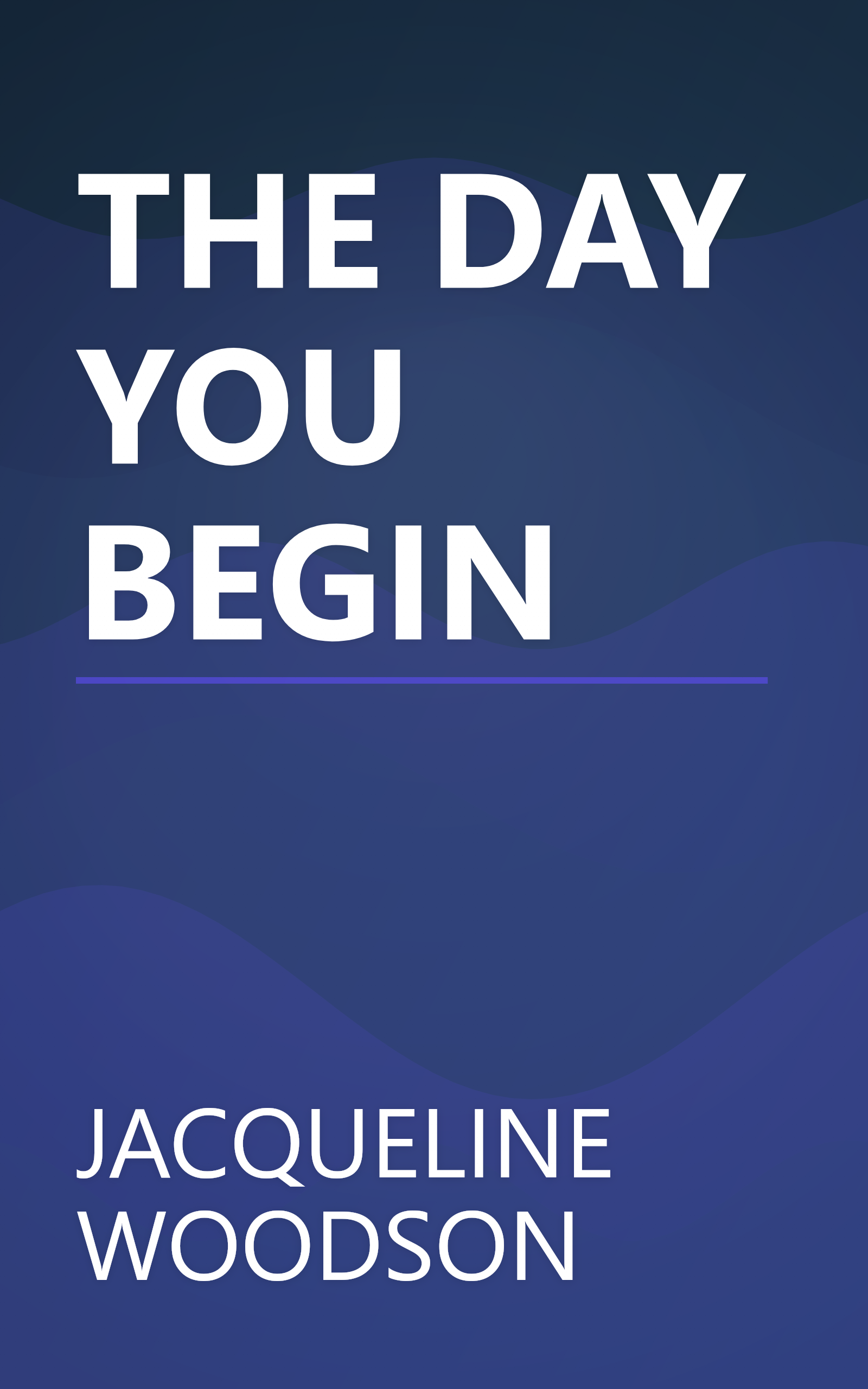 THE DAY YOU BEGIN book cover
