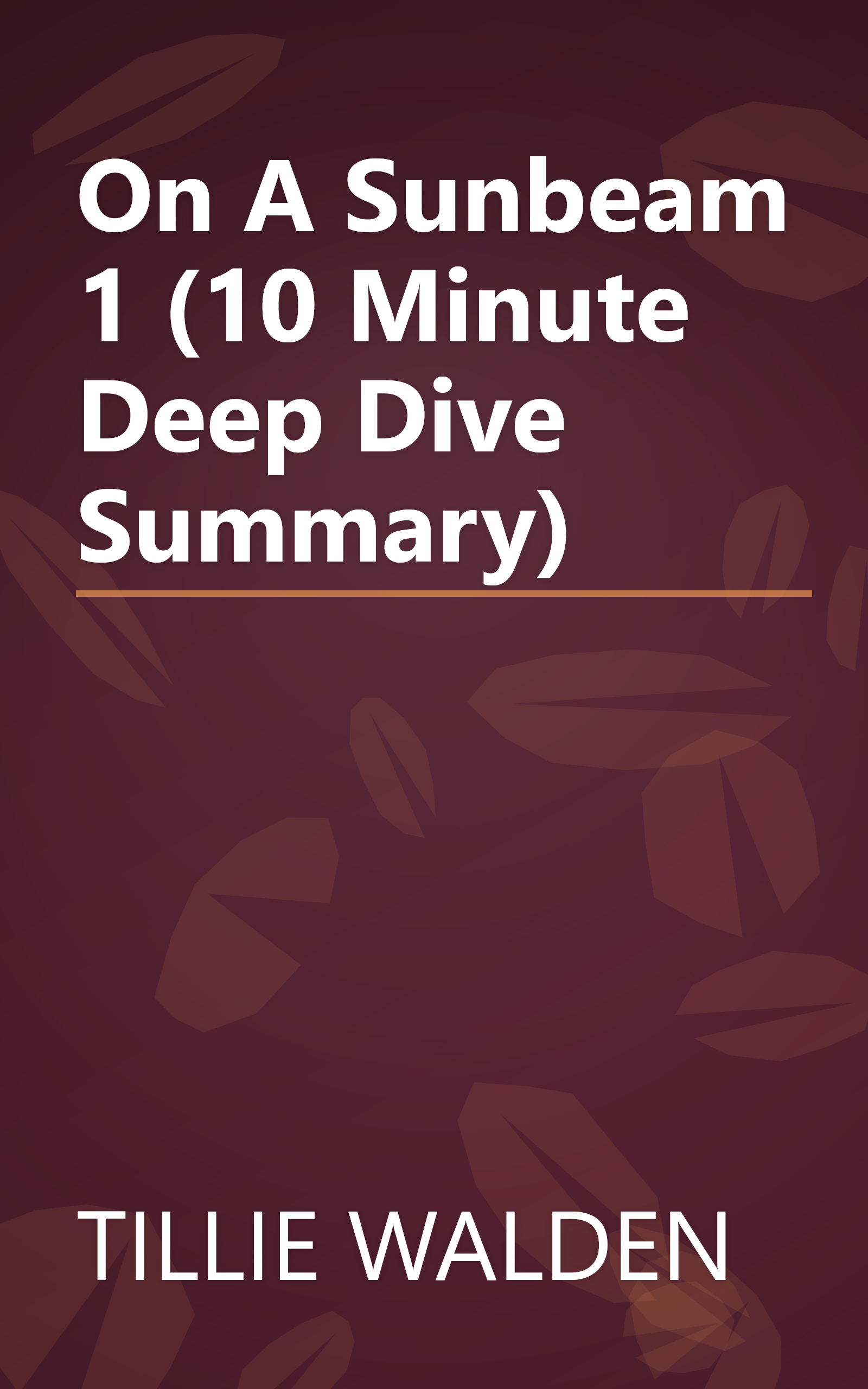 On A Sunbeam 1 (10 Minute   Deep Dive Summary) book cover
