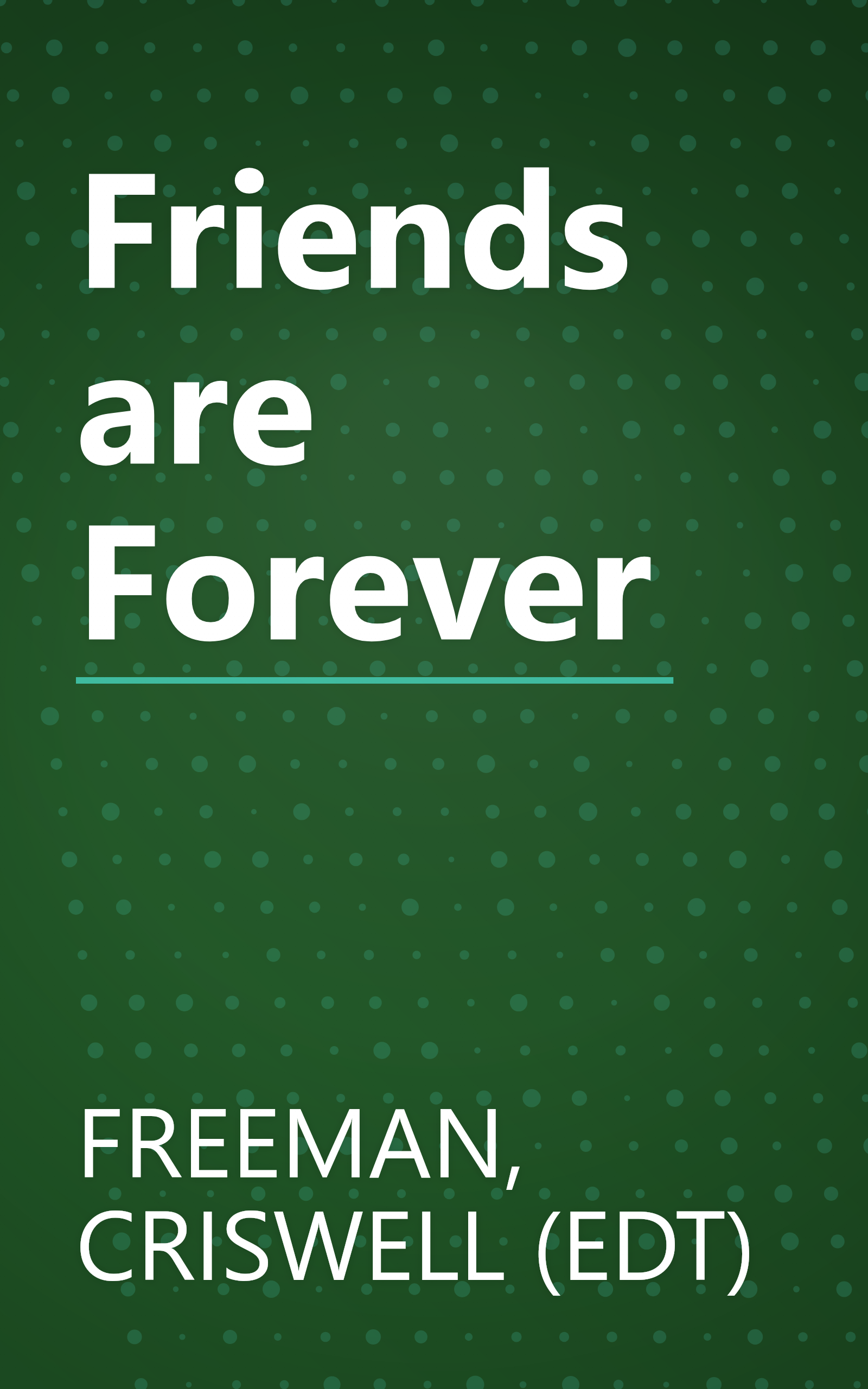 Friends are Forever book cover