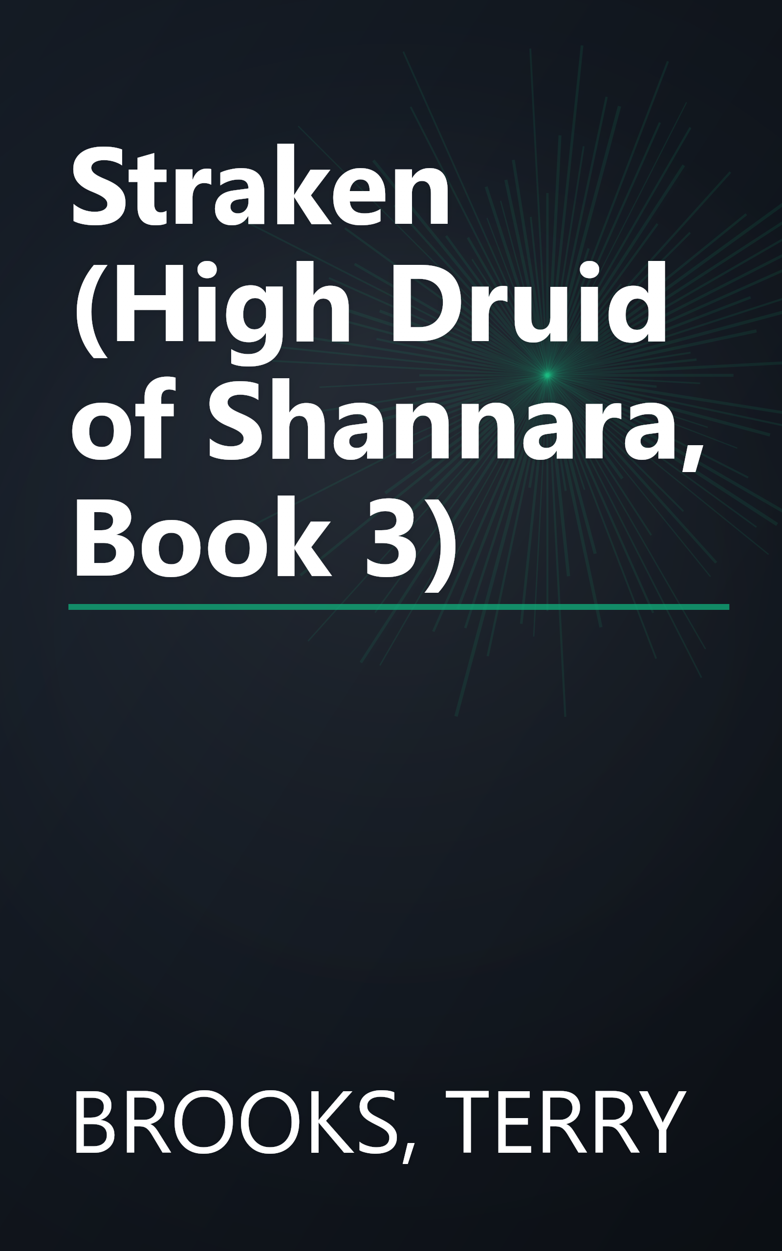 Straken (High Druid of Shannara, Book 3) book cover