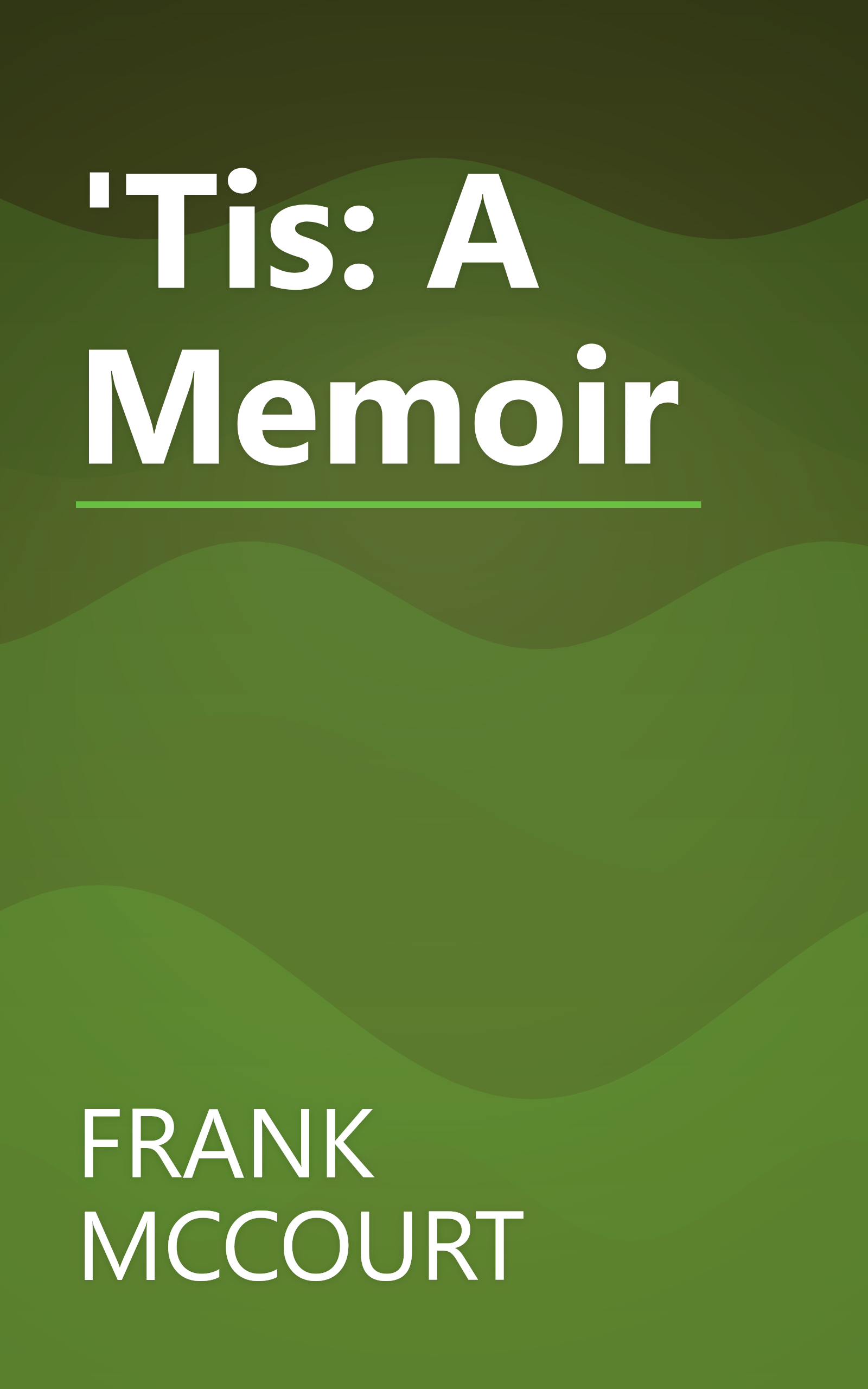 'Tis: A Memoir book cover