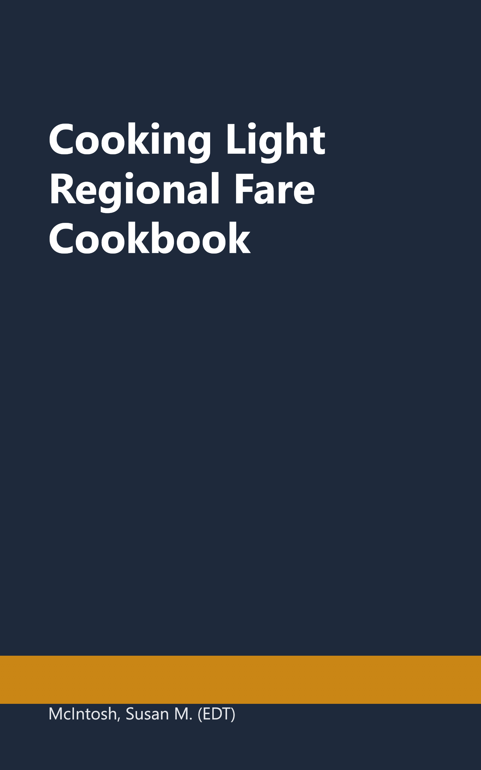 Cooking Light Regional Fare Cookbook book cover