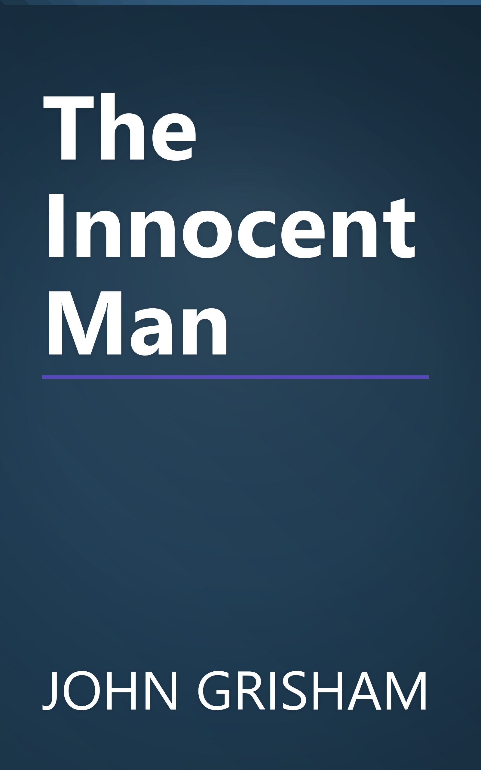 The Innocent Man book cover