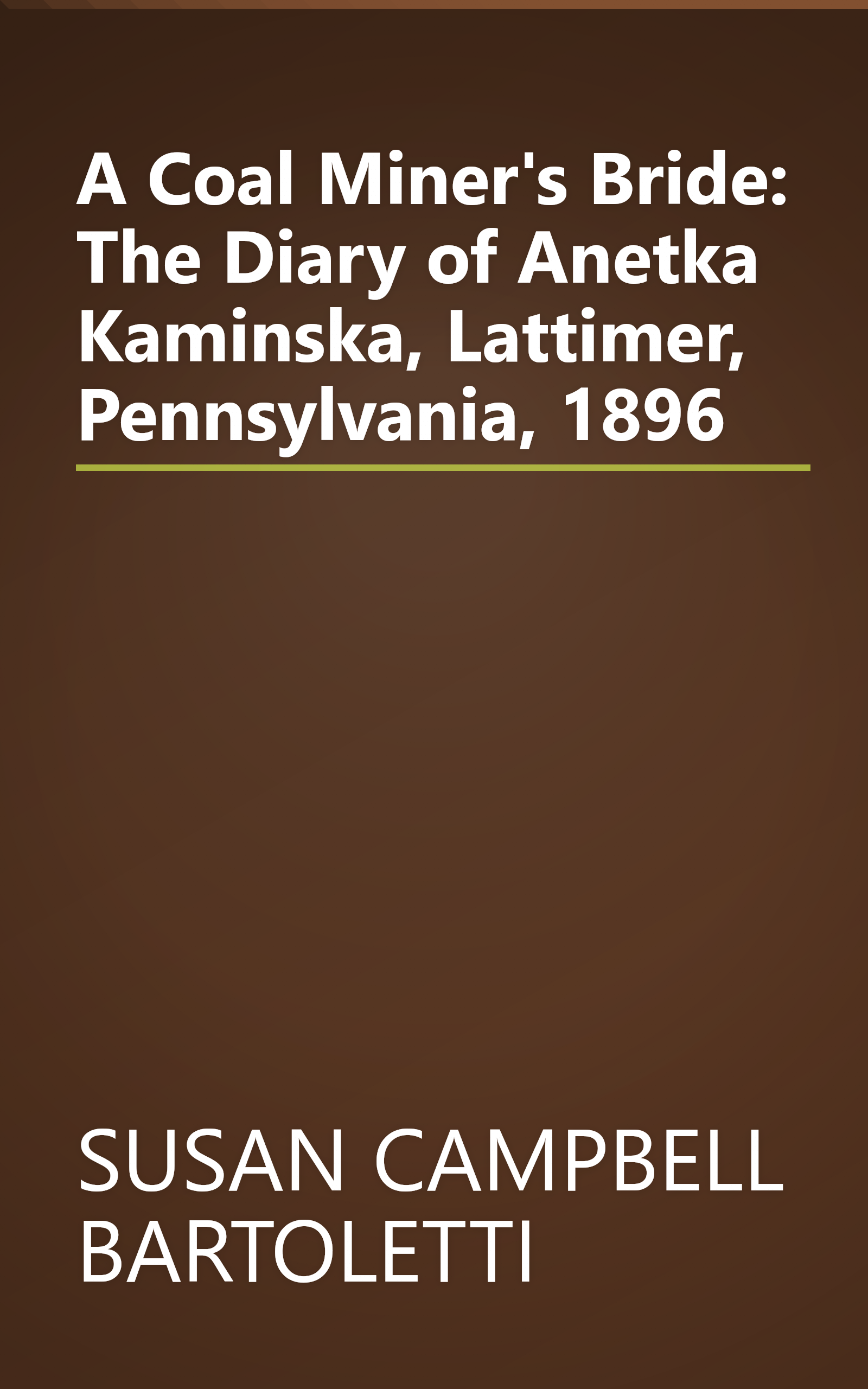 A Coal Miner's Bride: The Diary of Anetka Kaminska, Lattimer, Pennsylvania, 1896 book cover