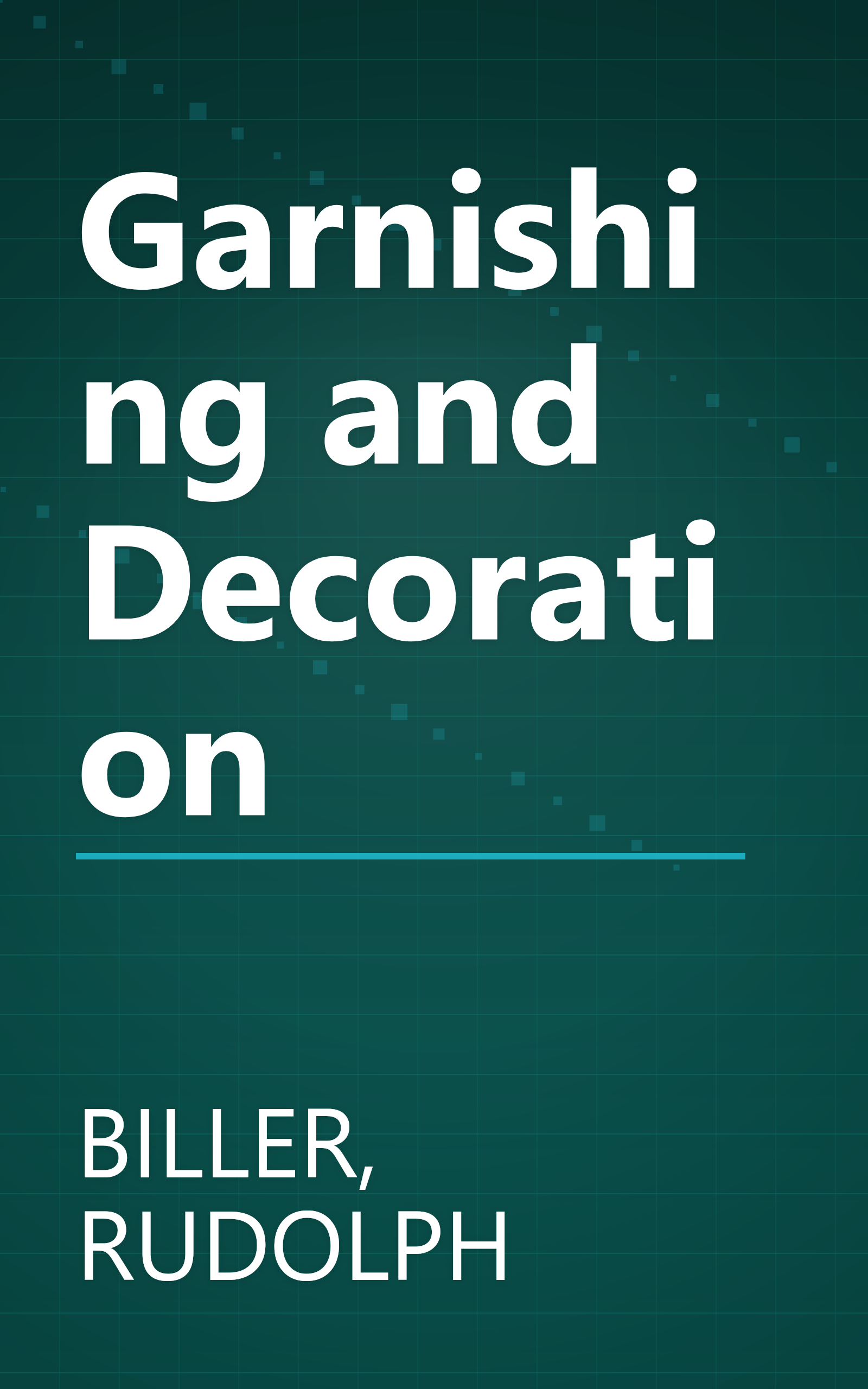 Garnishing and Decoration book cover