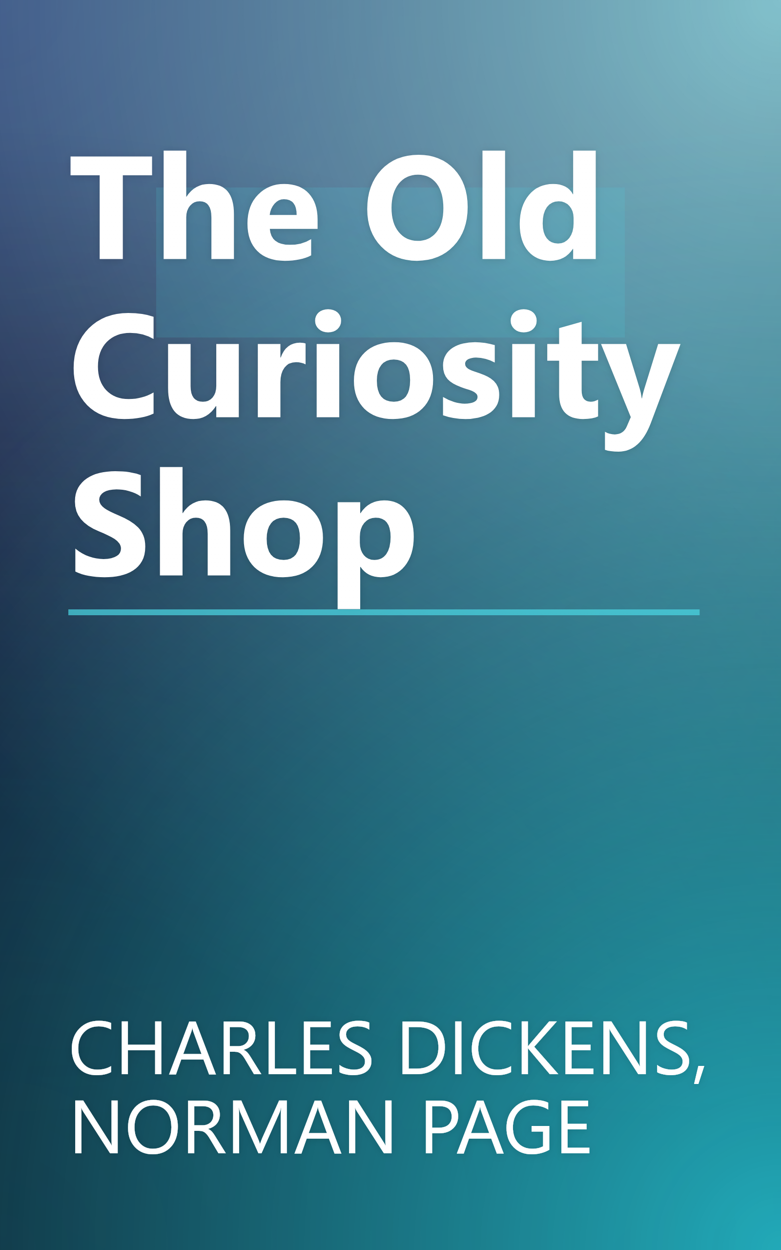 The Old Curiosity Shop book cover