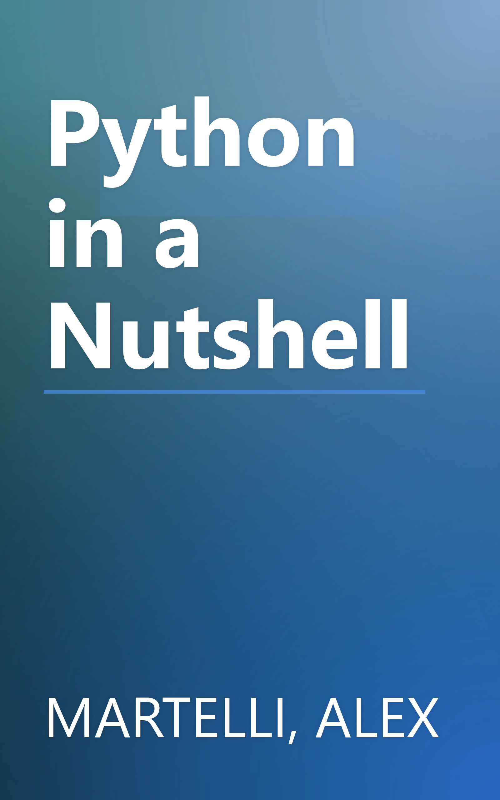 Python in a Nutshell book cover