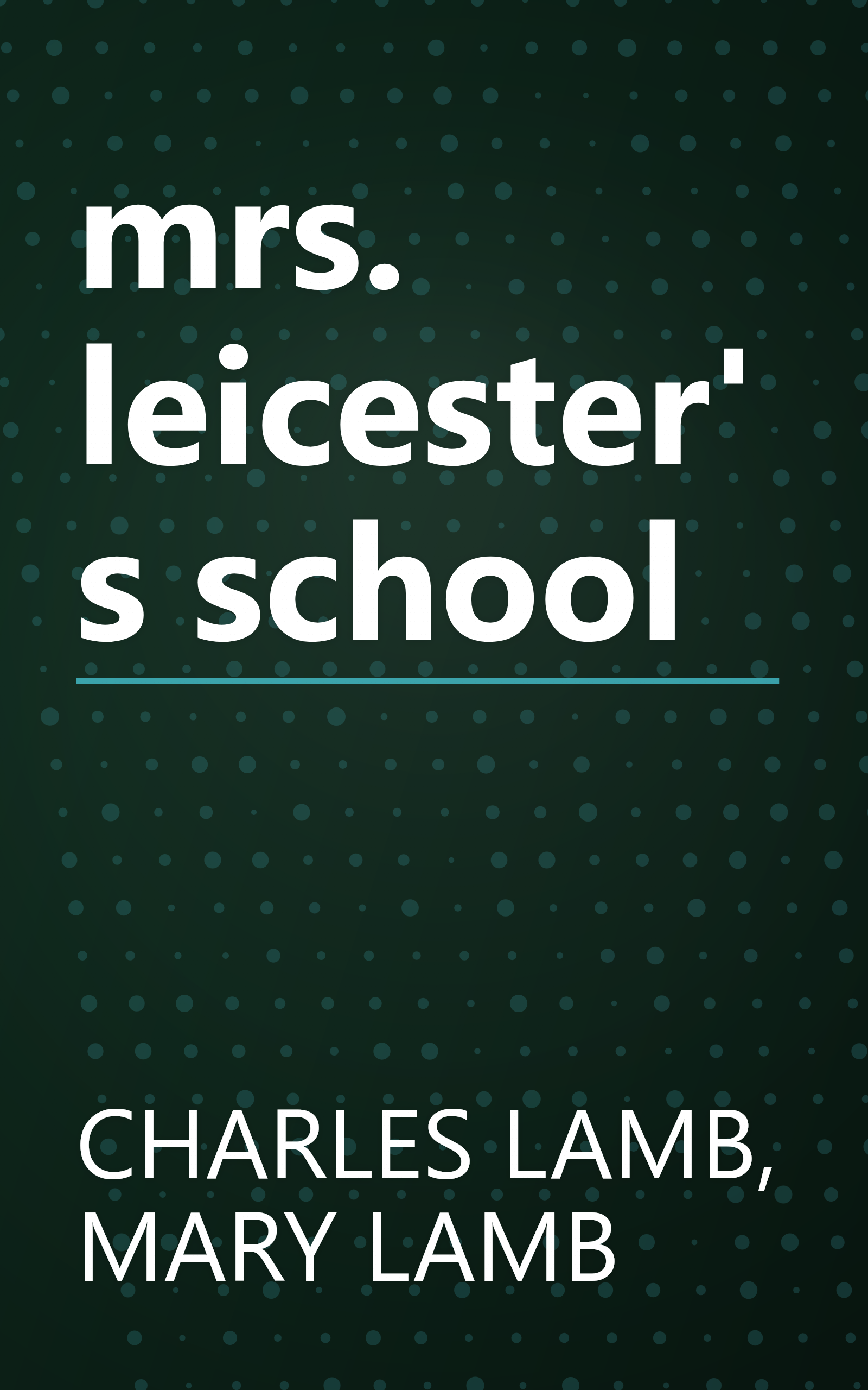 mrs. leicester's school book cover