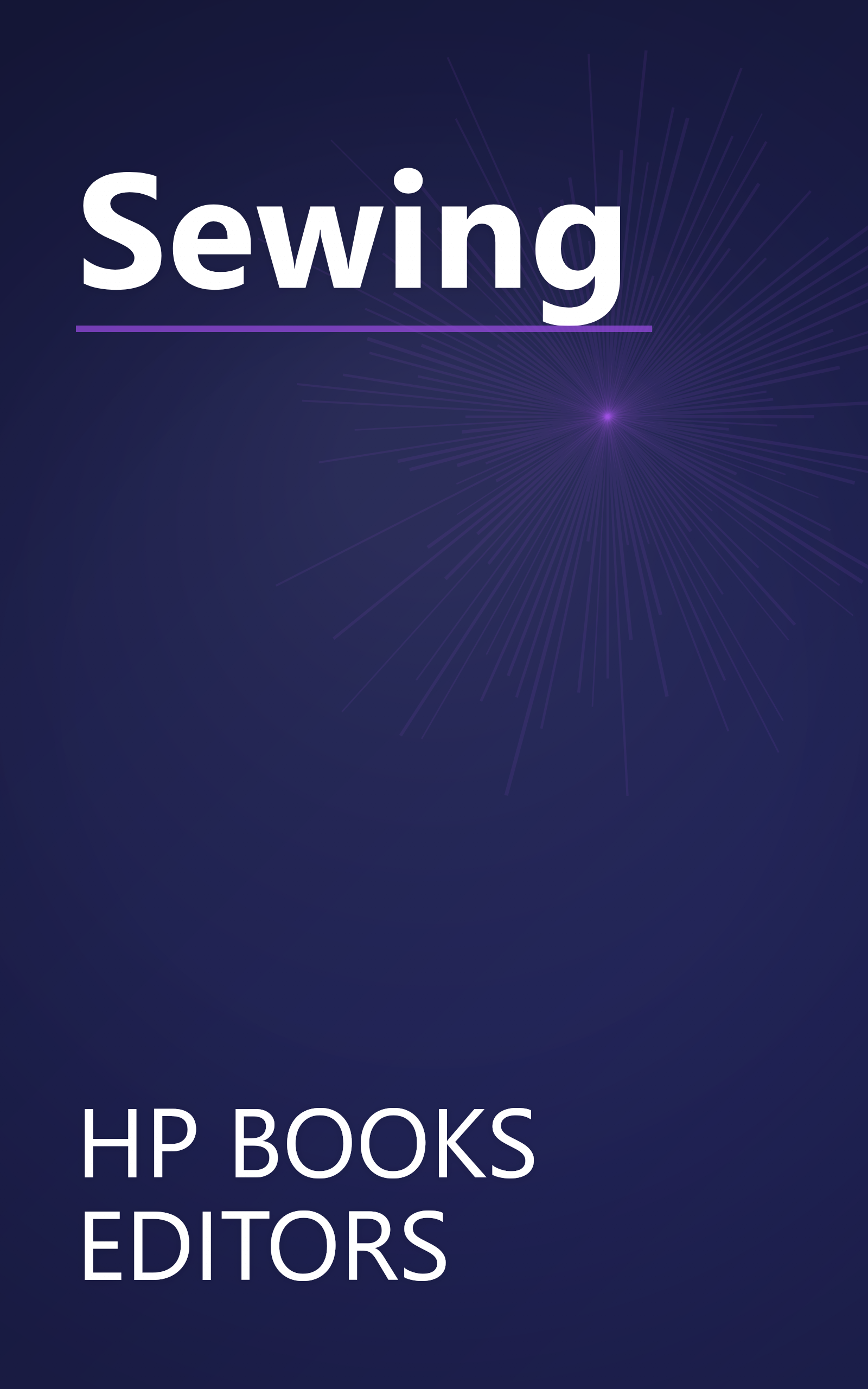 Sewing book cover