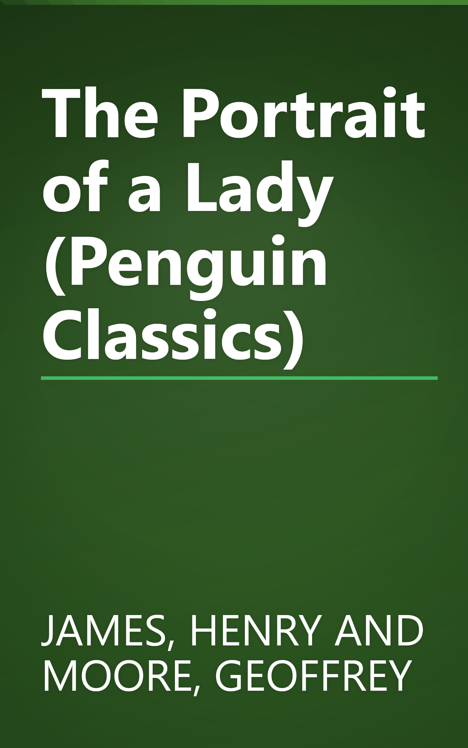 The Portrait of a Lady (Penguin Classics) book cover