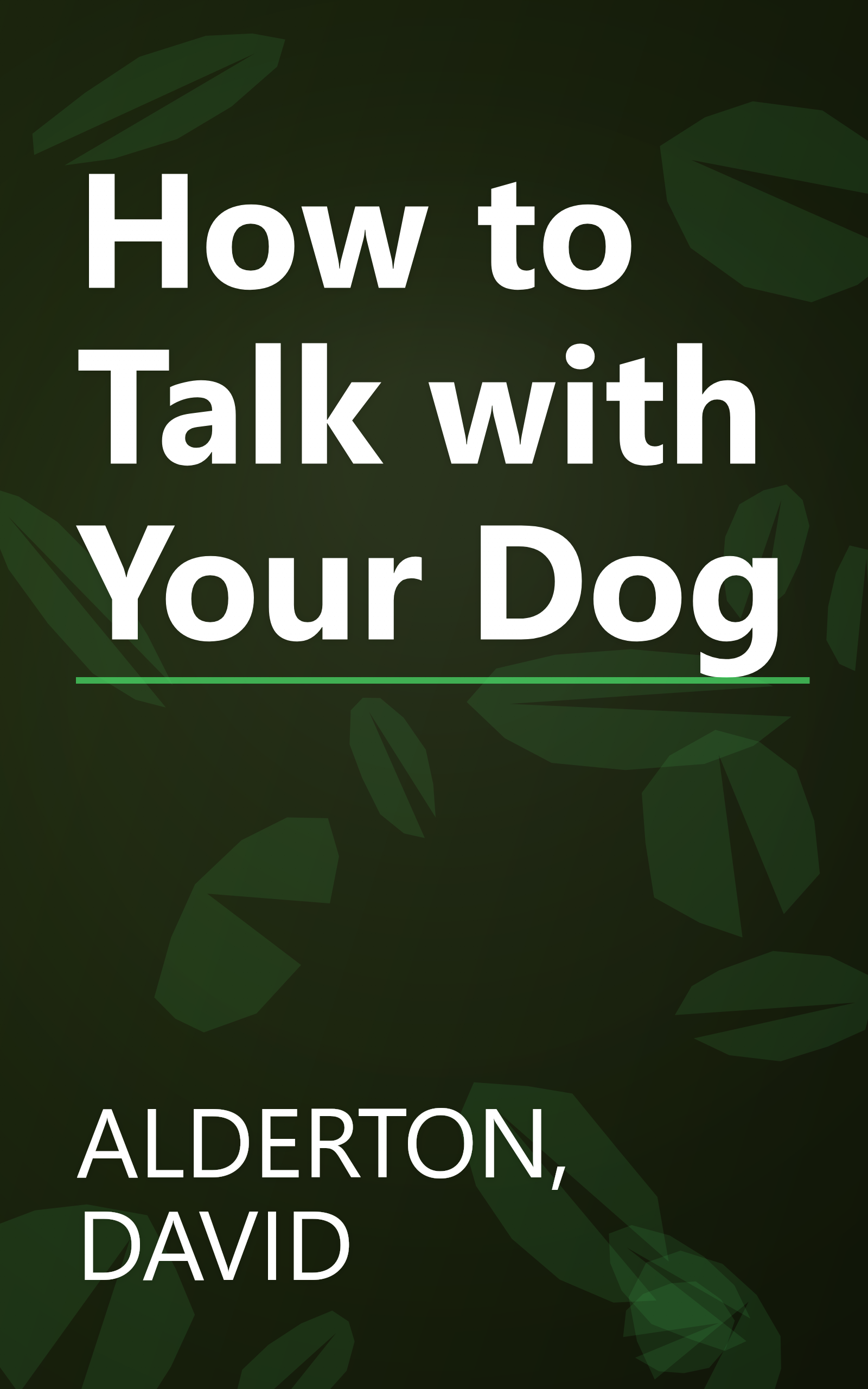 How to Talk with Your Dog book cover
