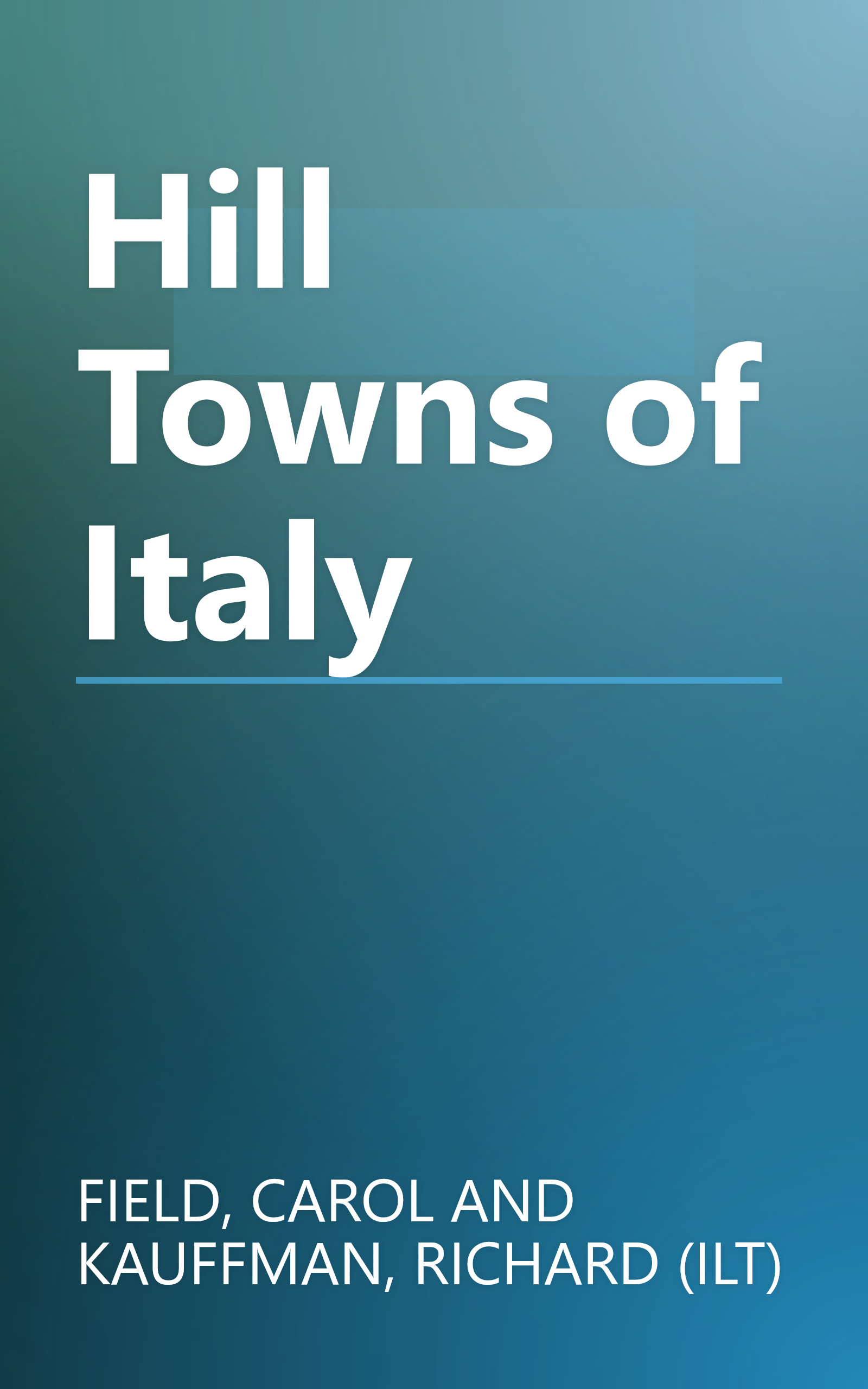 Hill Towns of Italy book cover