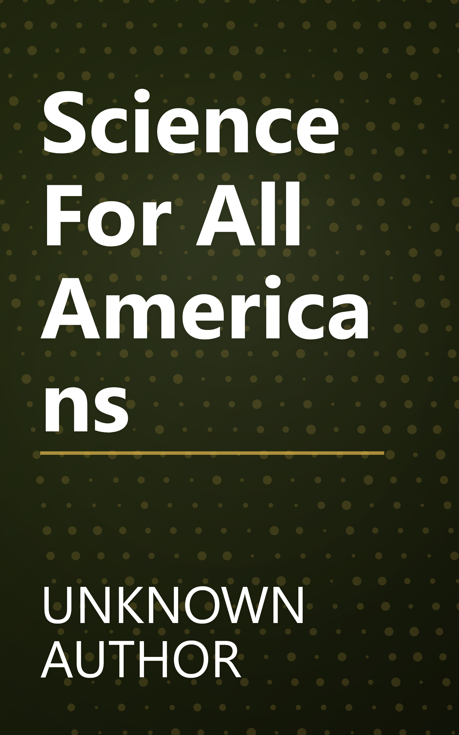 Science For All Americans book cover
