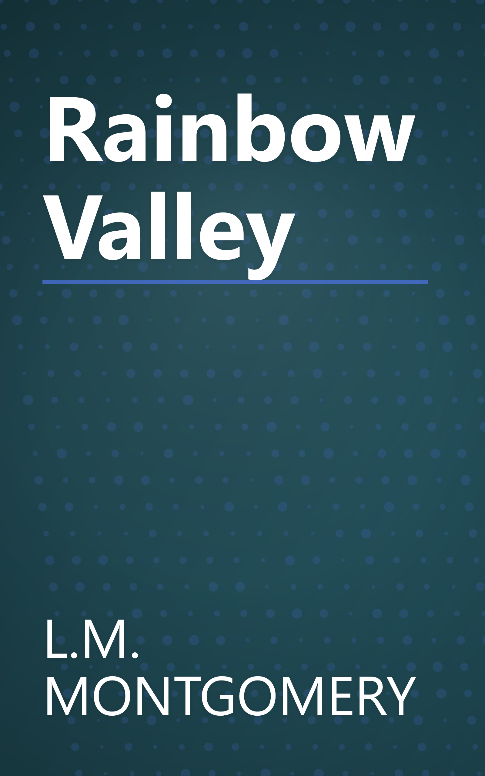 Rainbow Valley book cover