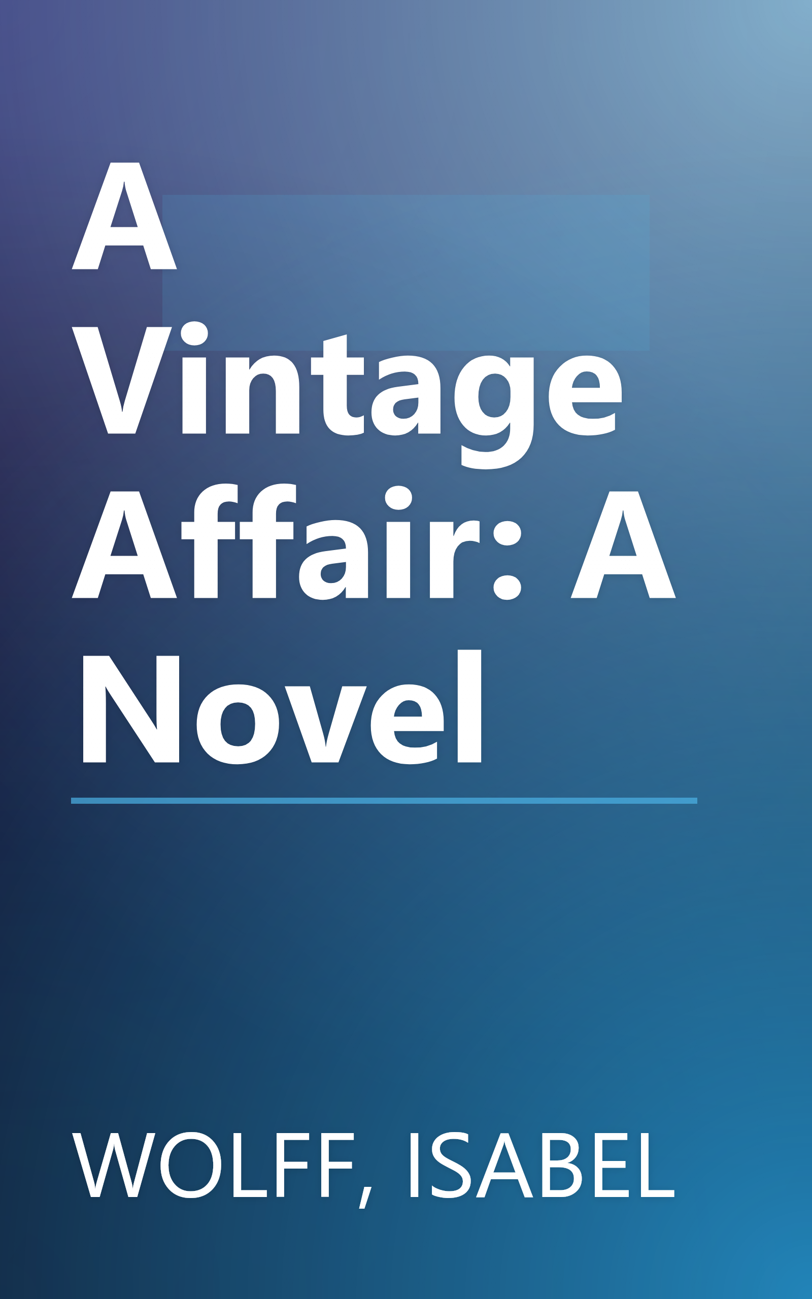 A Vintage Affair: A Novel book cover
