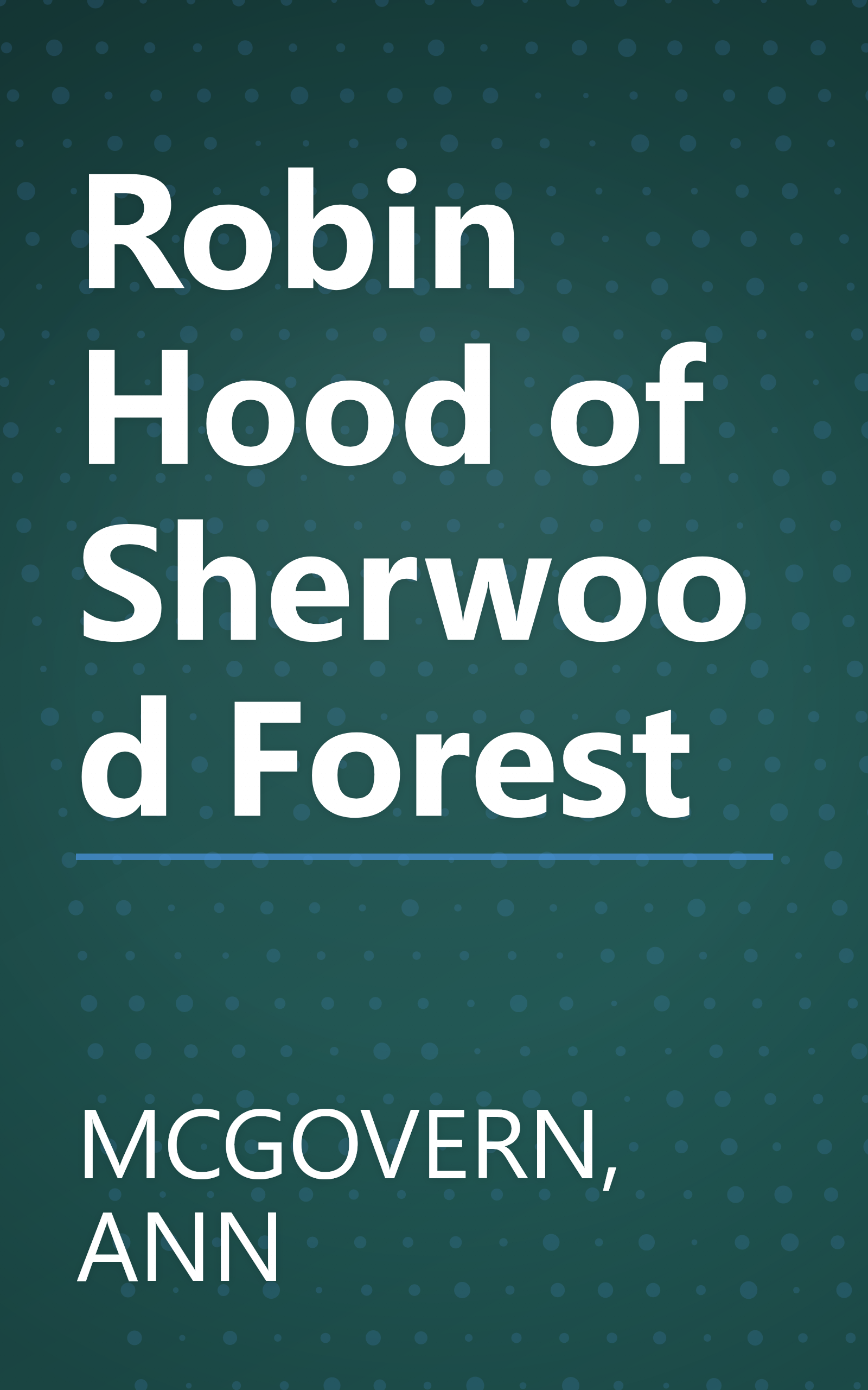 Robin Hood of Sherwood Forest book cover